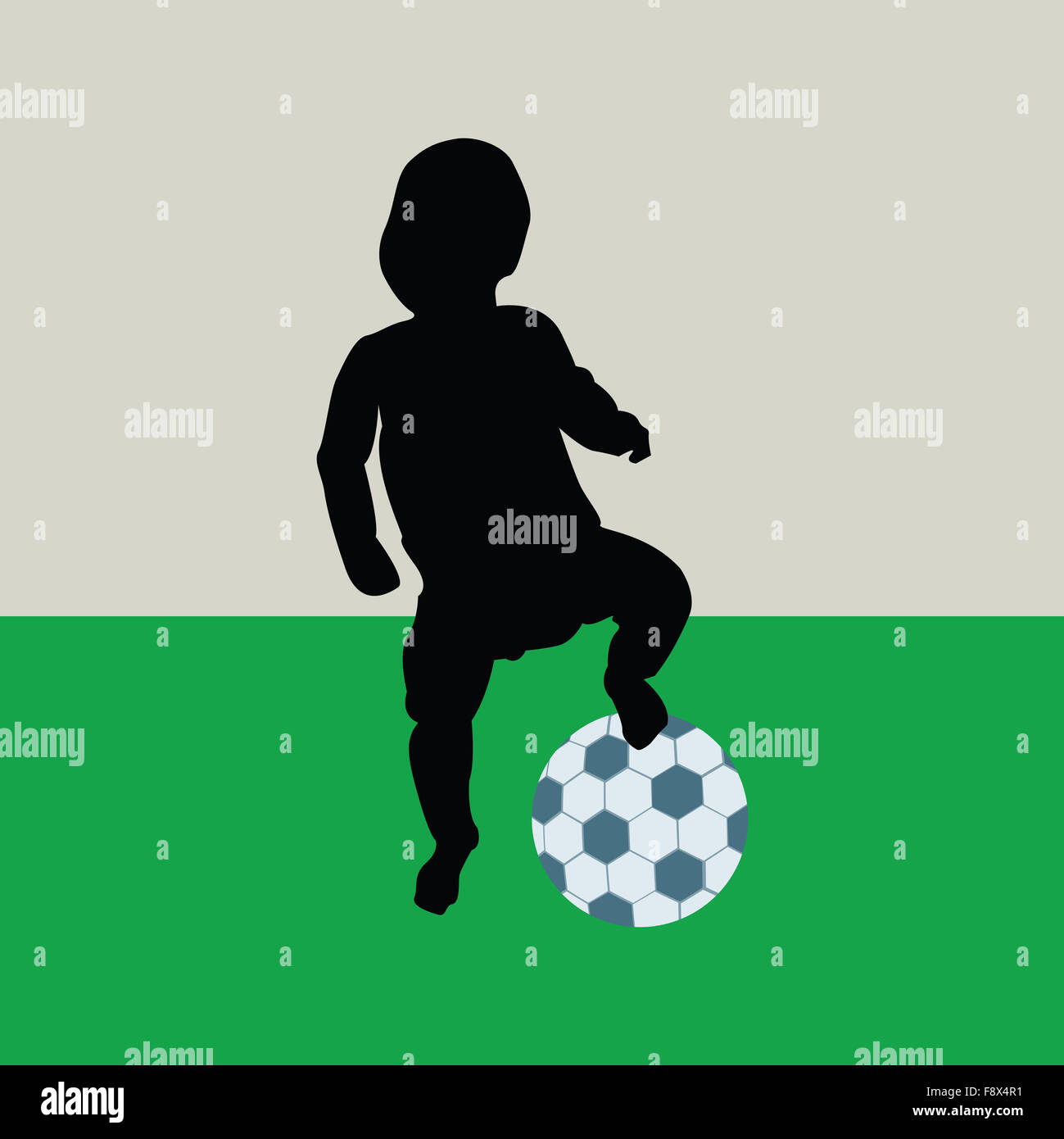 Black kid playing ball hi-res stock photography and images - Alamy