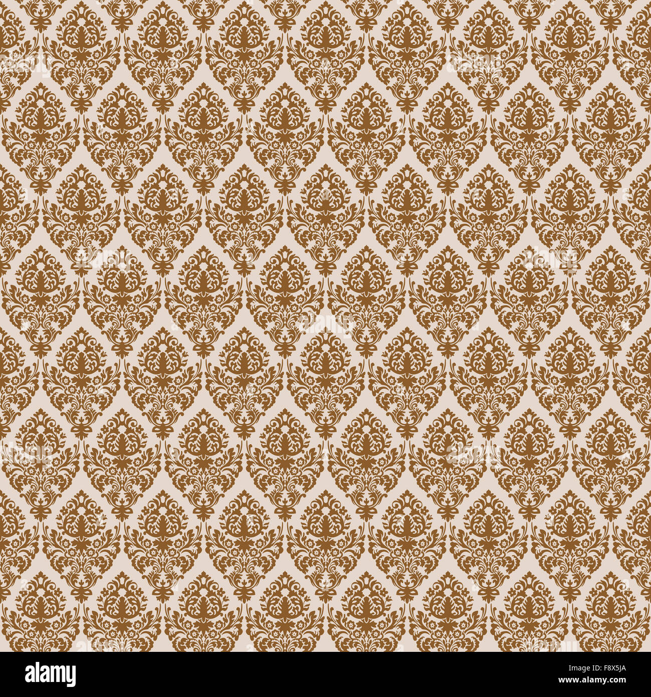 brown damask seamless texture Stock Photo - Alamy
