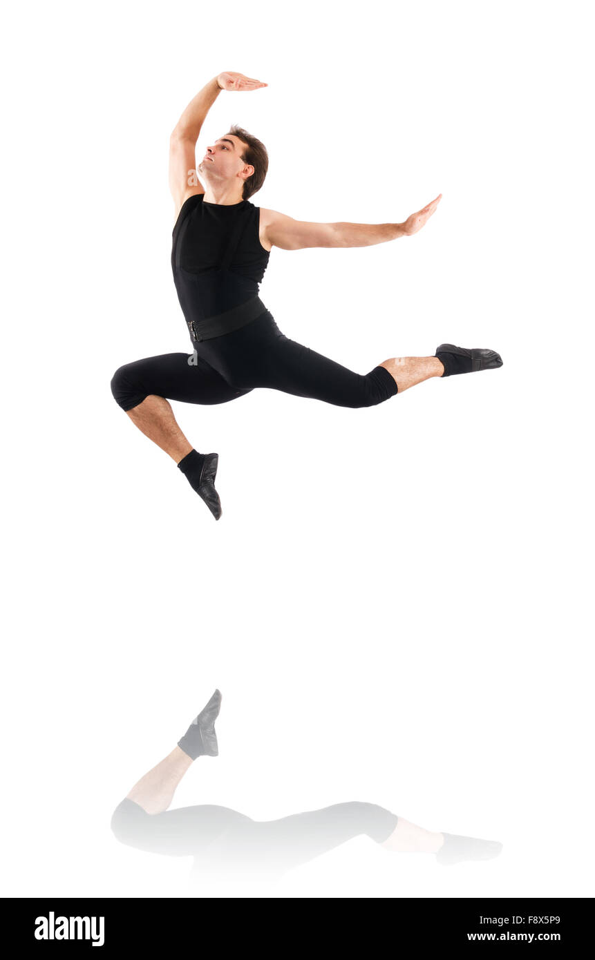 Dancer isolated on the white background Stock Photo - Alamy