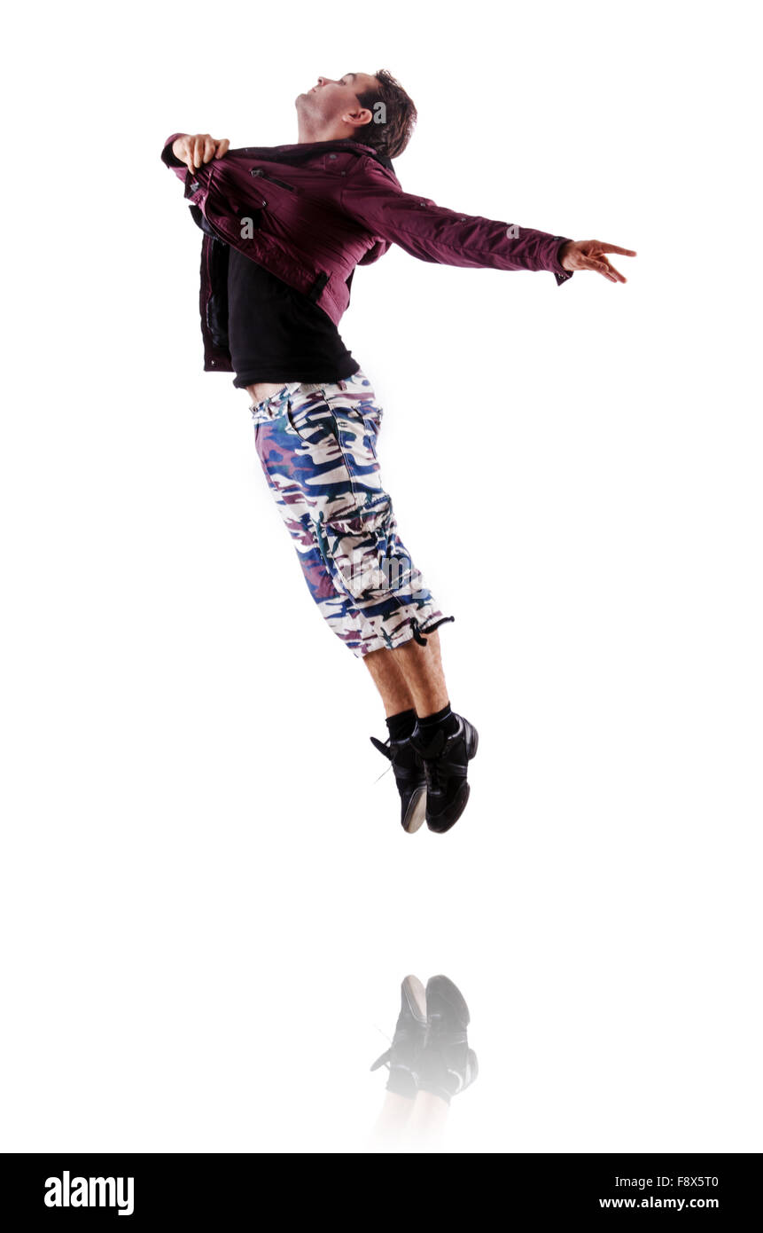 Dancer isolated on the white background Stock Photo - Alamy