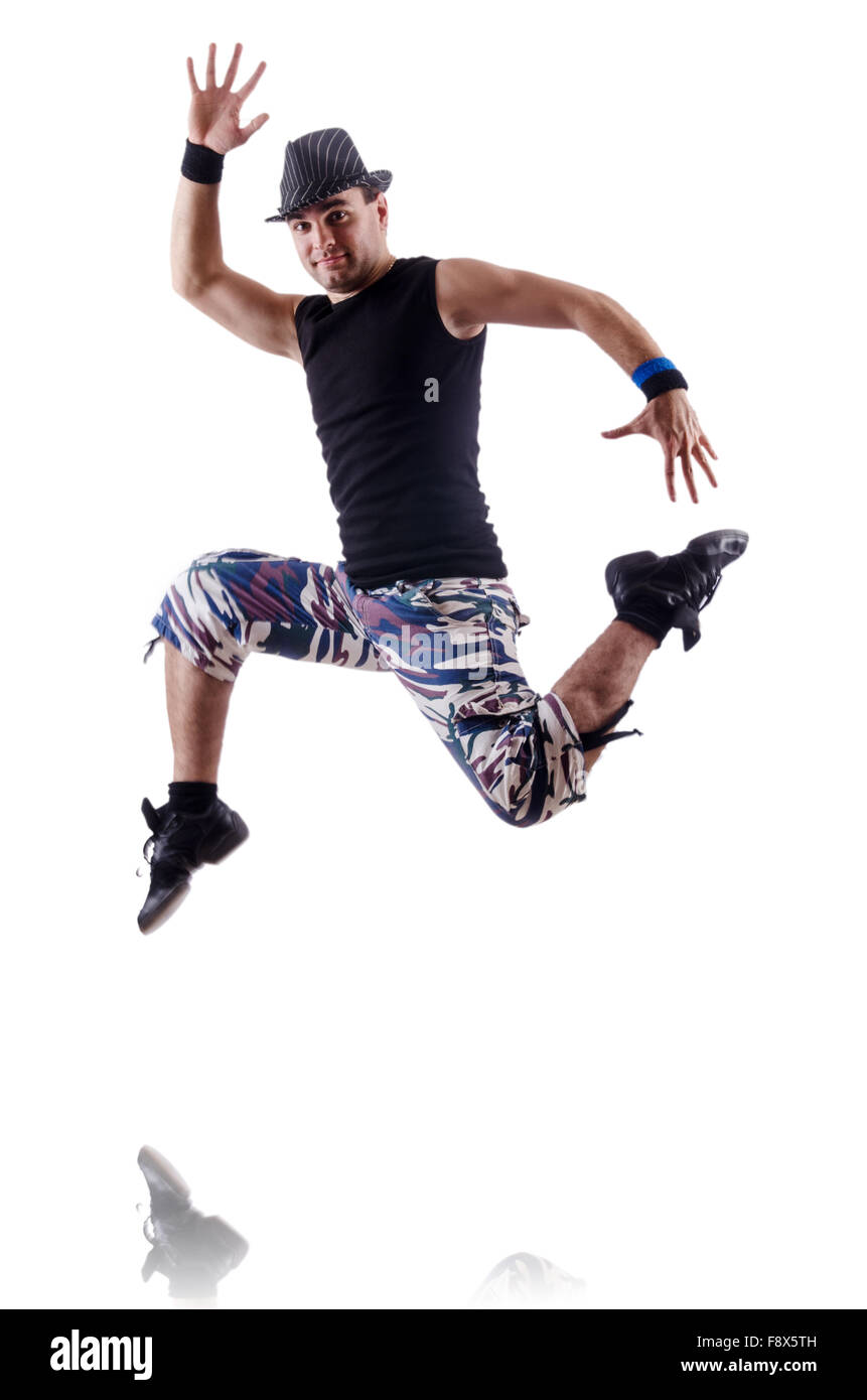 Dancer isolated on the white background Stock Photo - Alamy