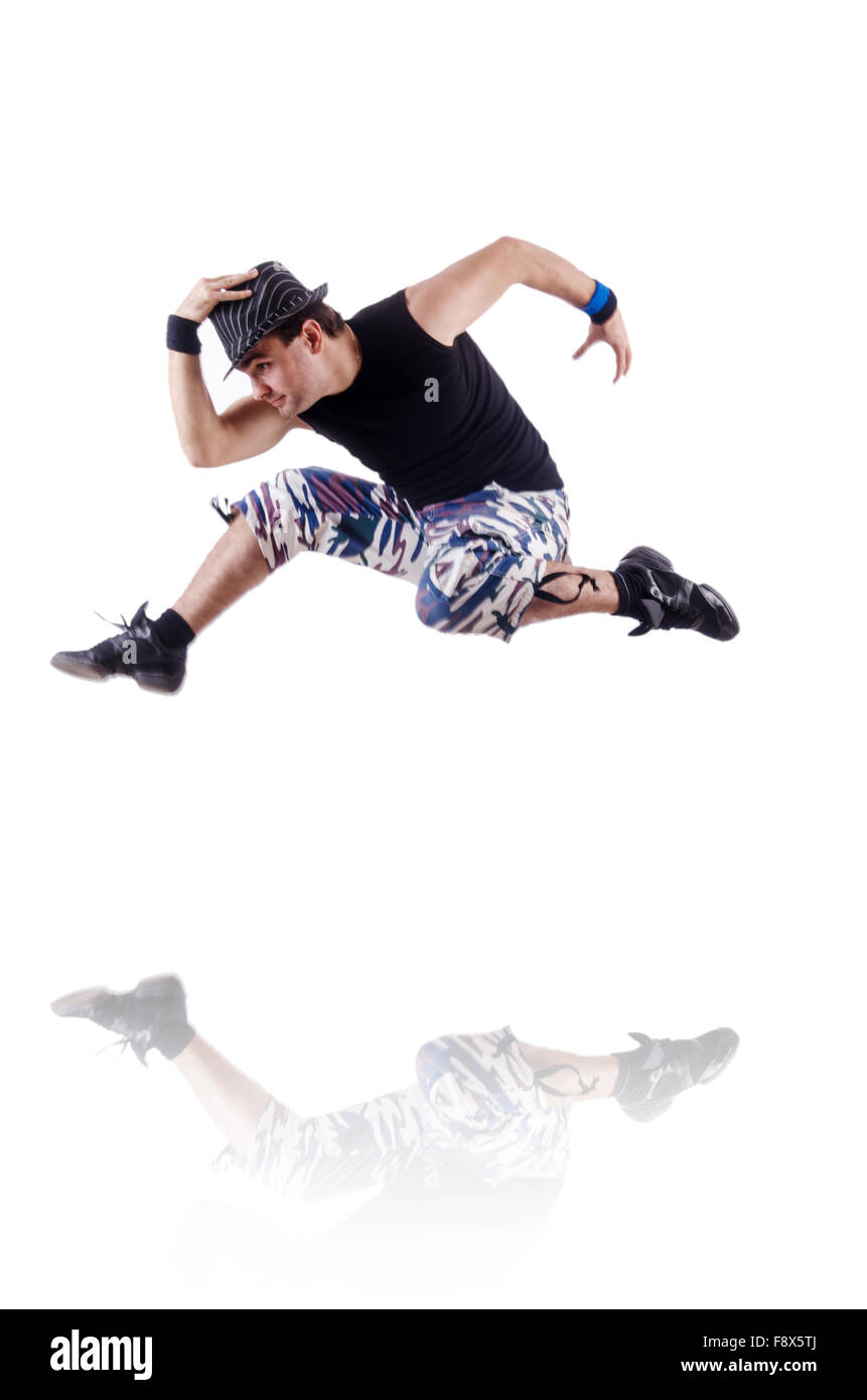 Dancer isolated on the white background Stock Photo - Alamy