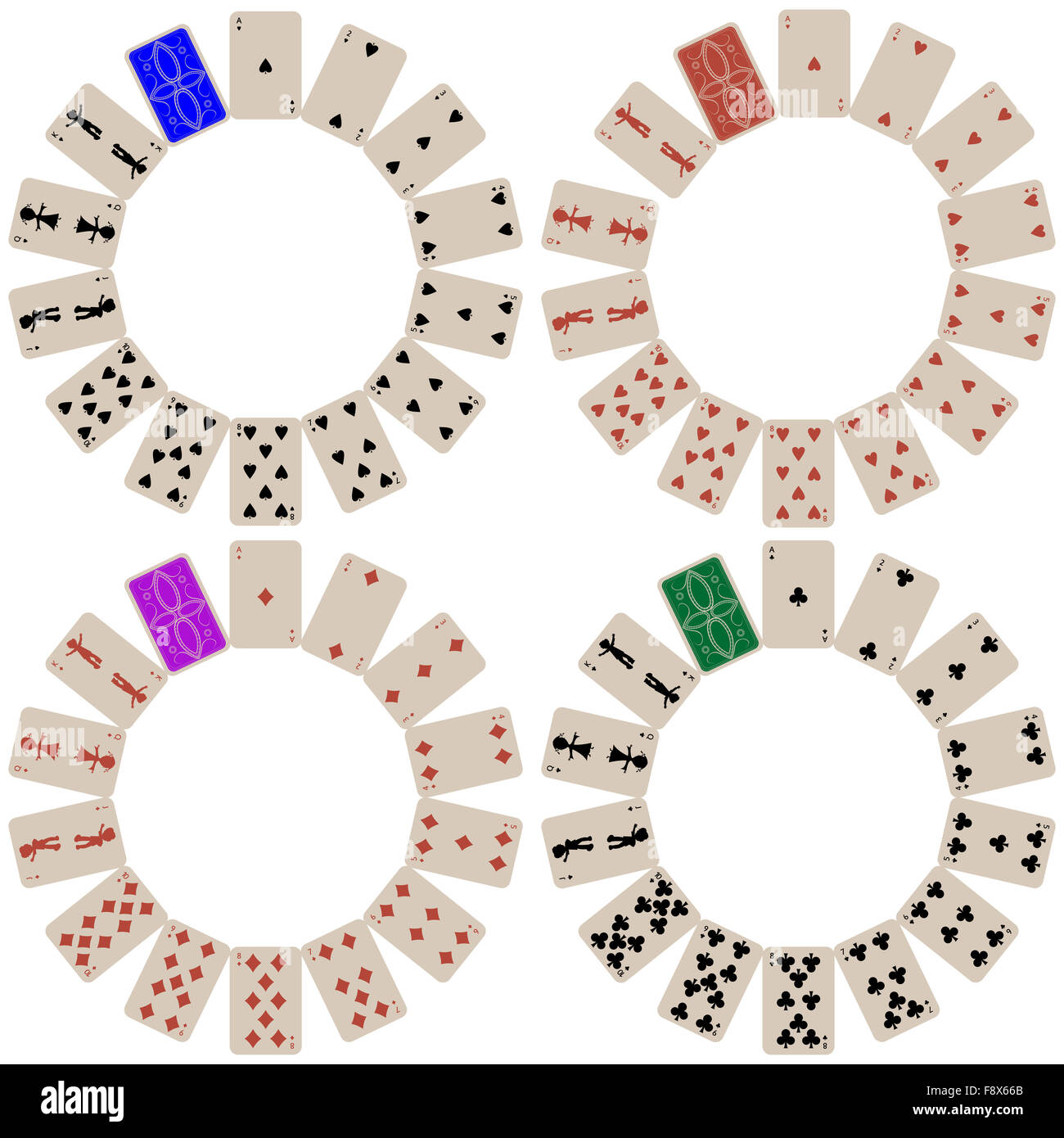 circle shape cards collection Stock Photo - Alamy