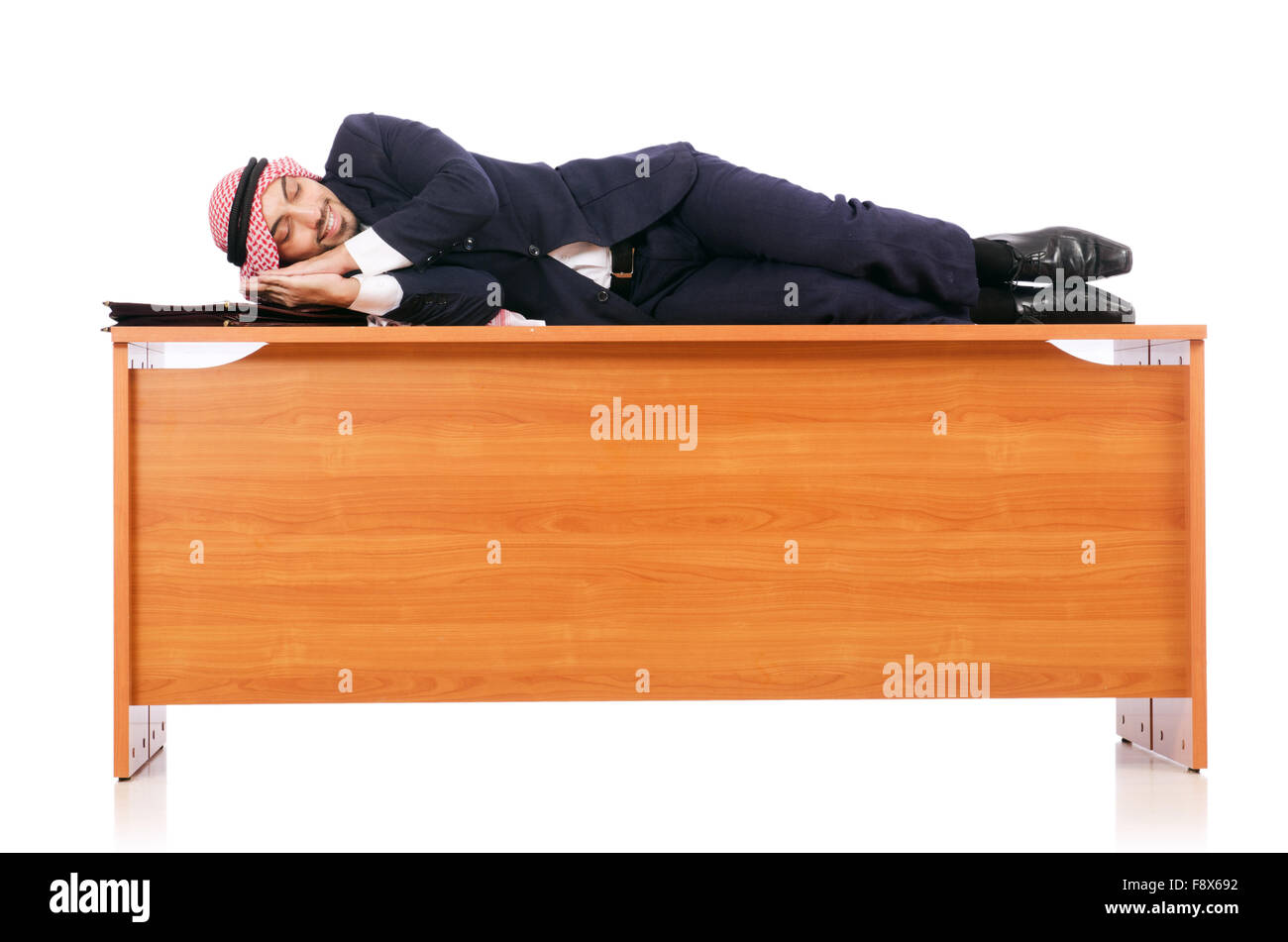 Funny Person Sleeping At Desk