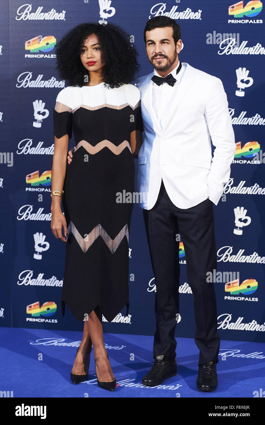 Madrid, Spain. 11th Dec, 2015. Berta Vazquez, Mario Casas attends '40 ...
