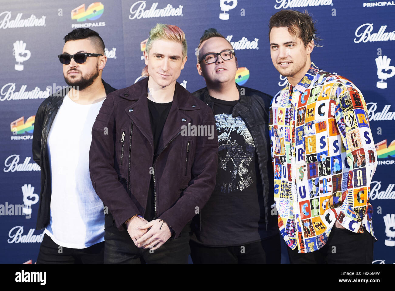 Madrid, Spain. 11th Dec, 2015. Nicholas Petricca, Kevin Ray, Sean ...