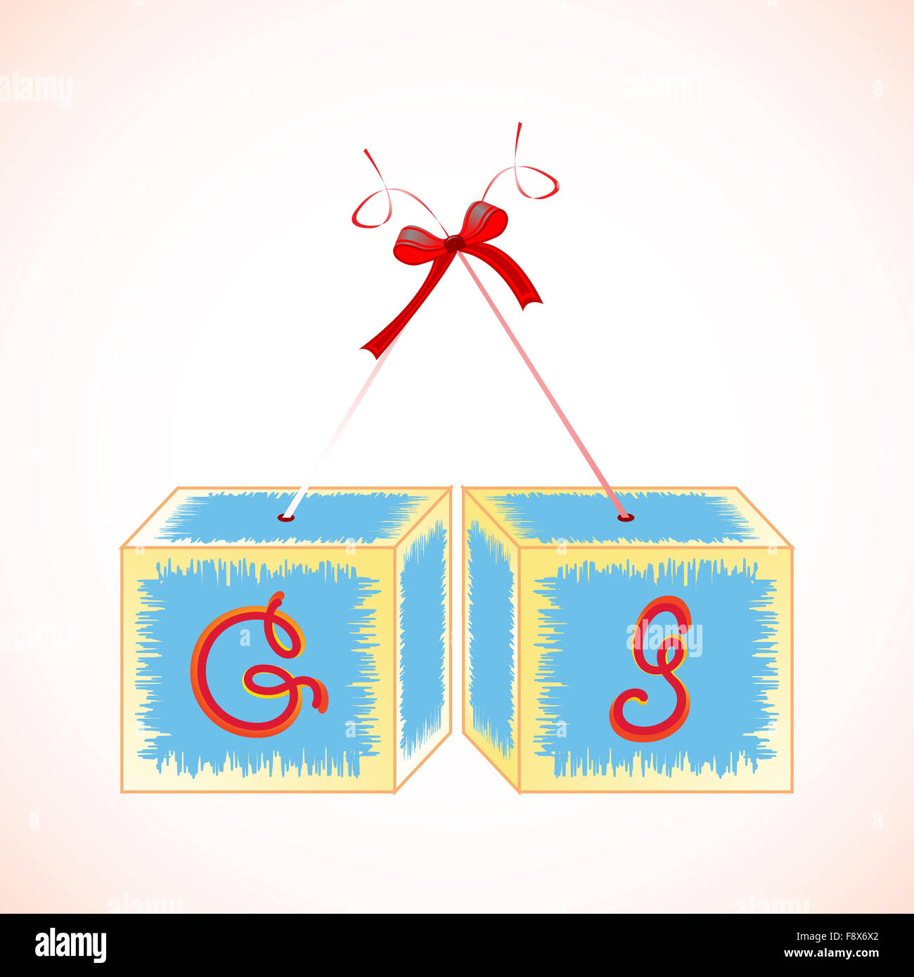 cubes alphabet G Stock Photo - Alamy