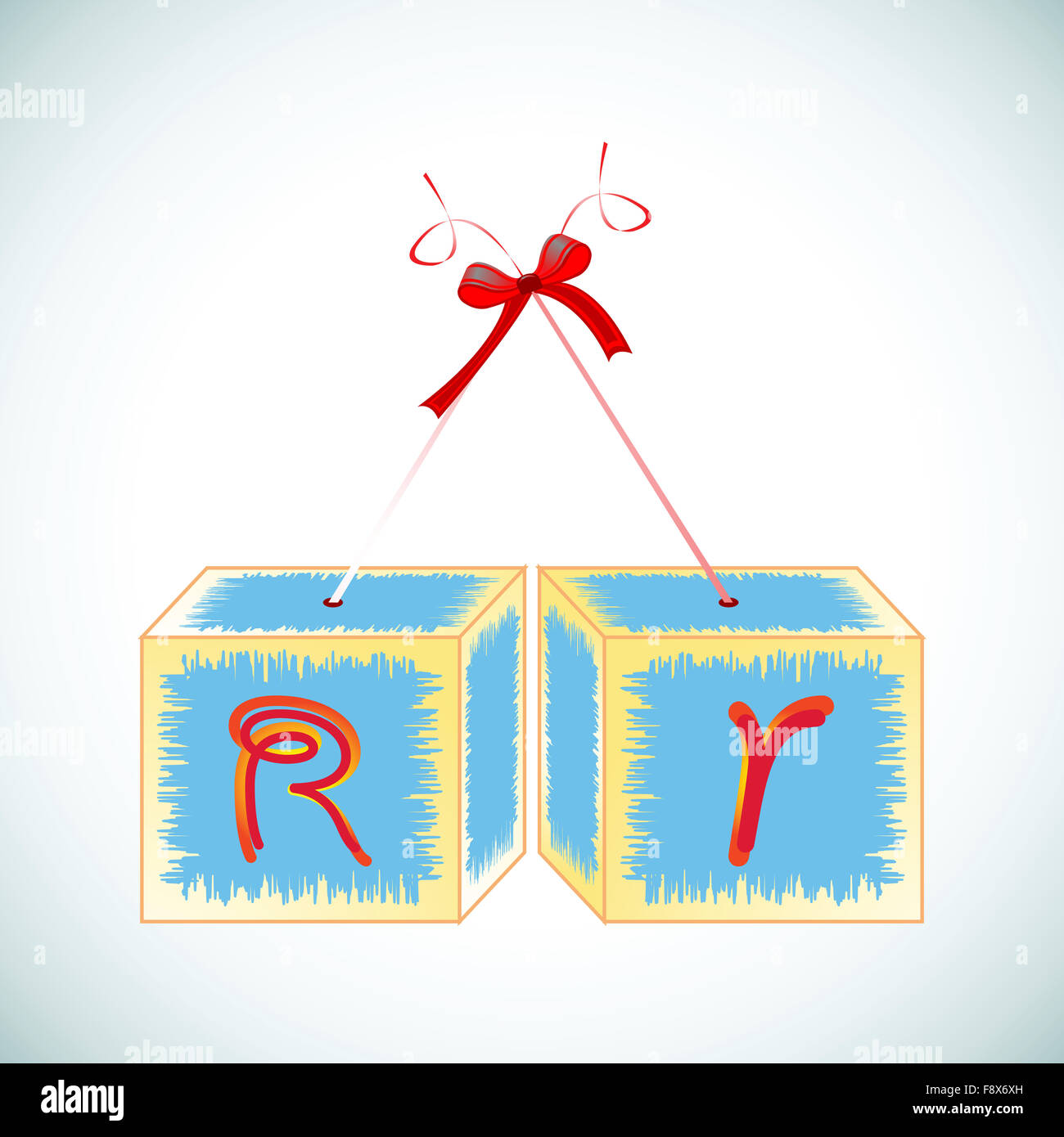 cubes alphabet R Stock Photo - Alamy