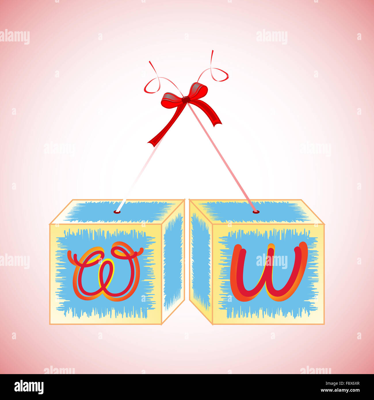 Cubes alphabet w hi-res stock photography and images - Alamy