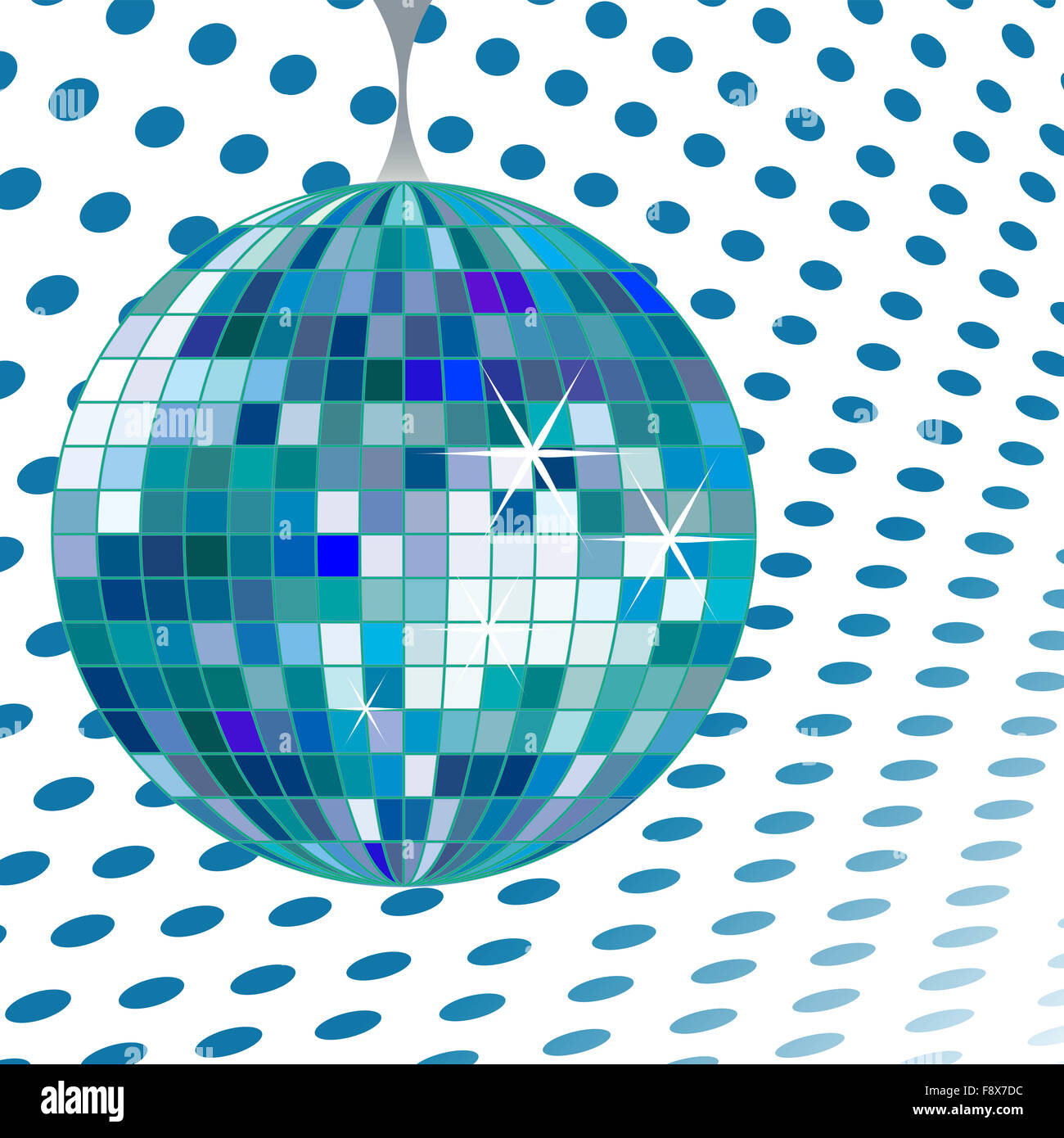 disco ball blue Stock Photo - Alamy