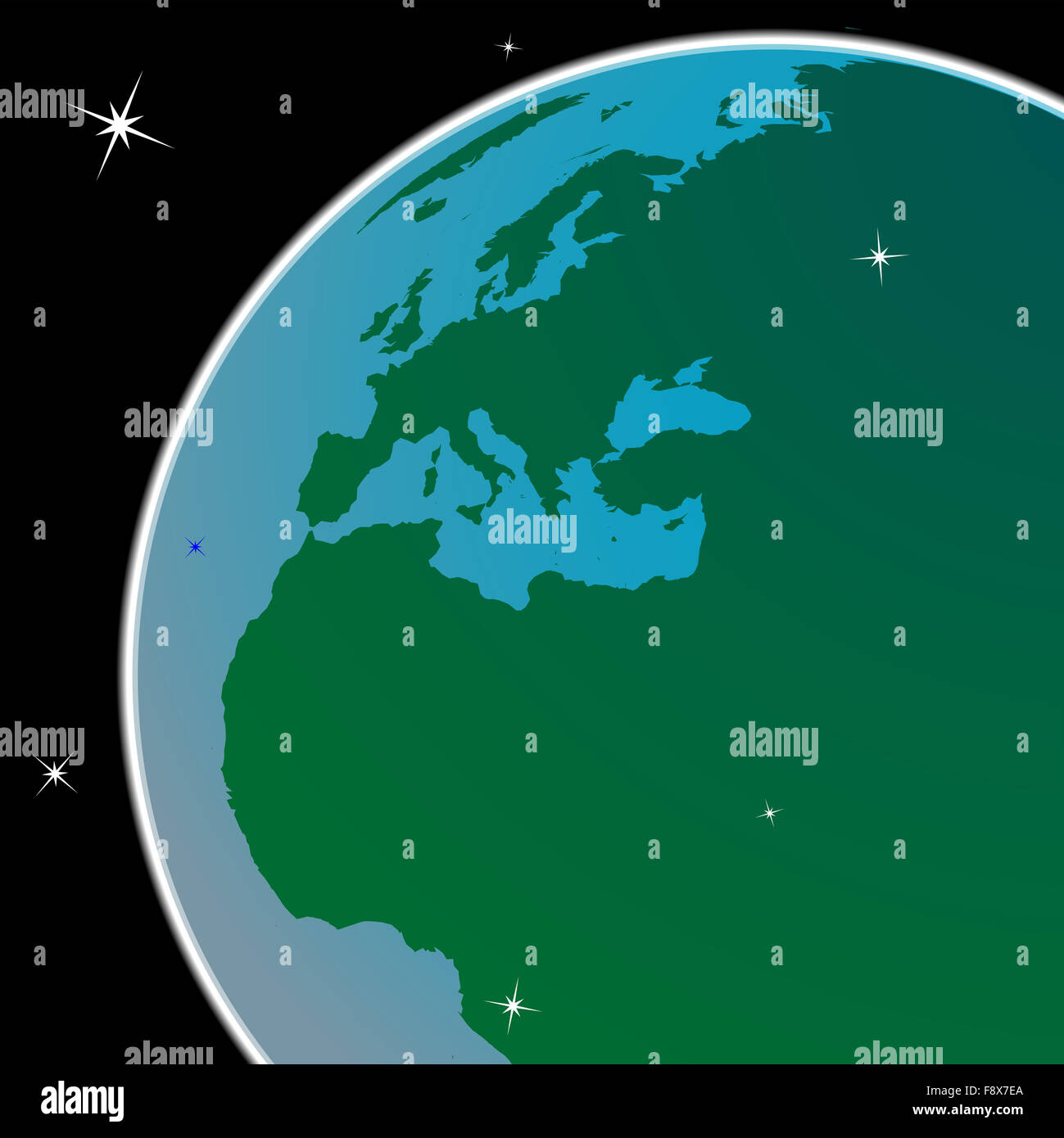 earth out of space Stock Photo - Alamy