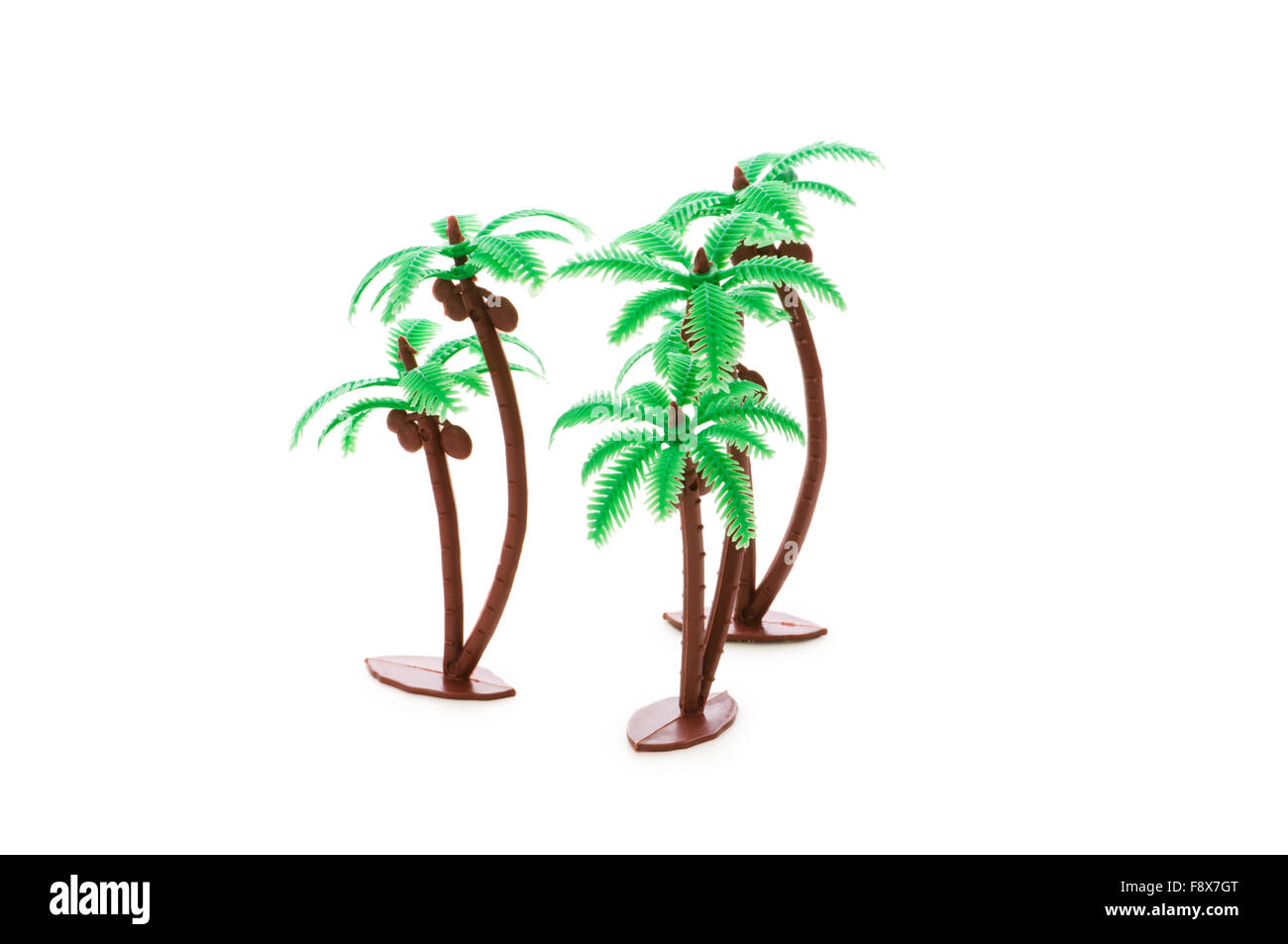 Figure of palm tree isolated on white Stock Photo - Alamy