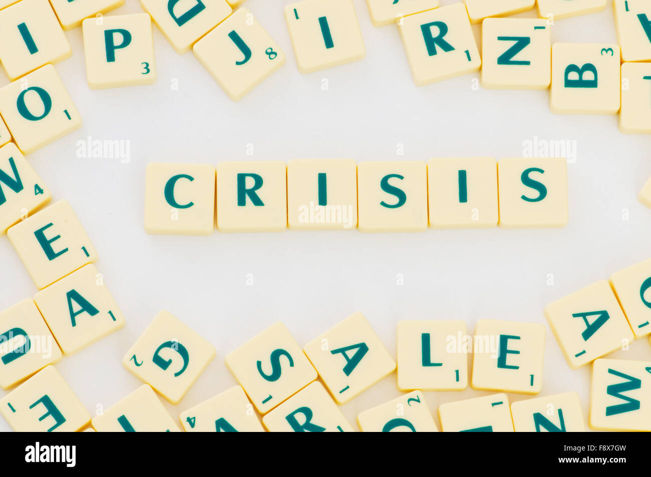 The word crisis isolated on white background Stock Photo - Alamy