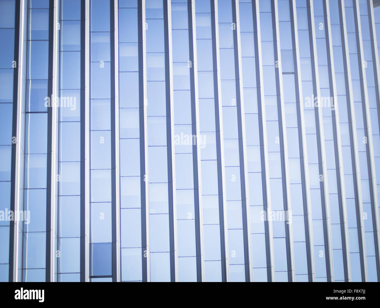 Skyscraper office tower block windows in lines semi abstract shot in ...