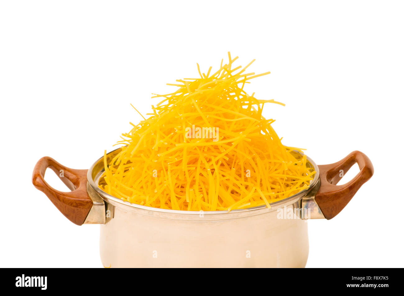 Spaghetti pot isolated on the white background Stock Photo - Alamy