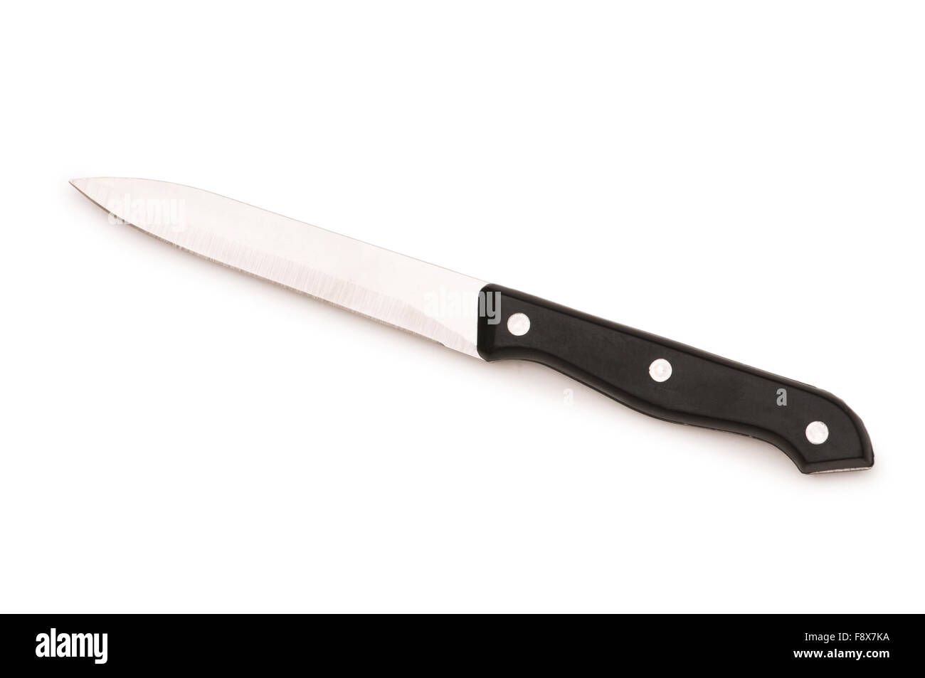 Sharp knife isolated on the white background Stock Photo - Alamy