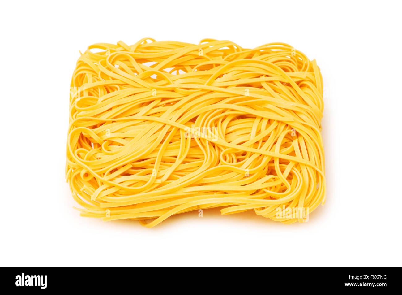 Stack of spaghetti isolated on the white Stock Photo - Alamy