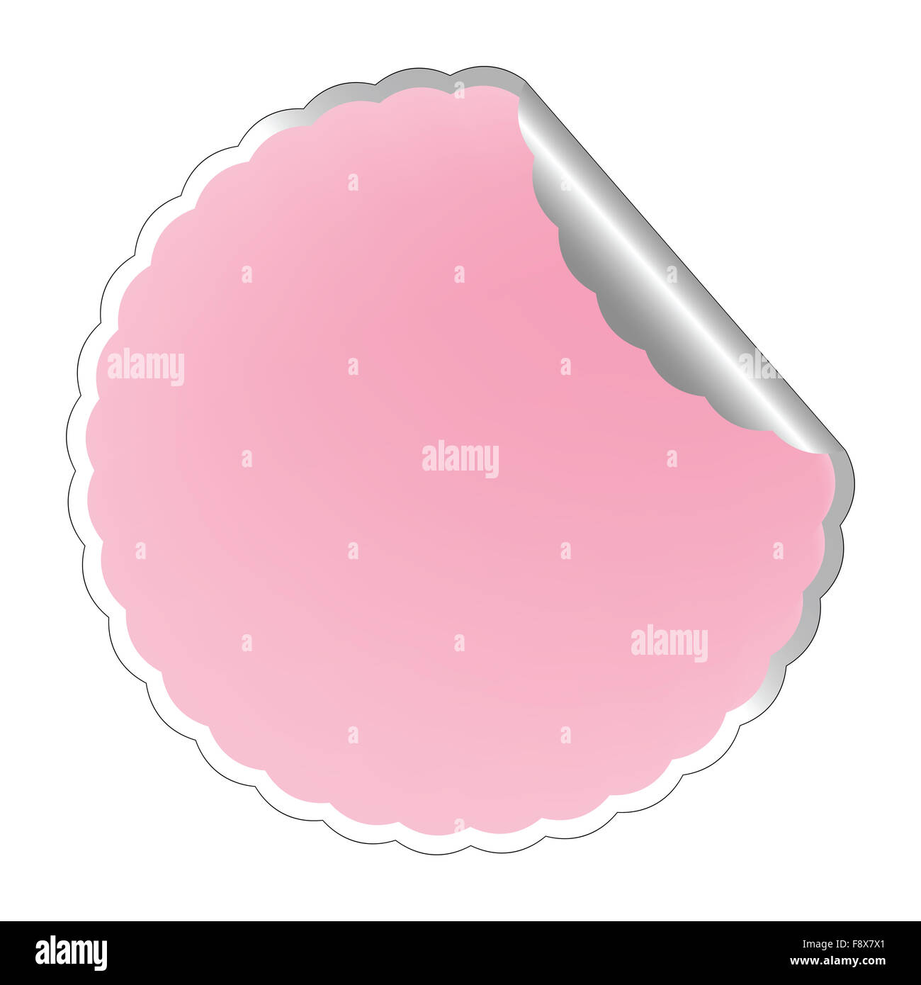 Flowerish pink label hi-res stock photography and images - Alamy