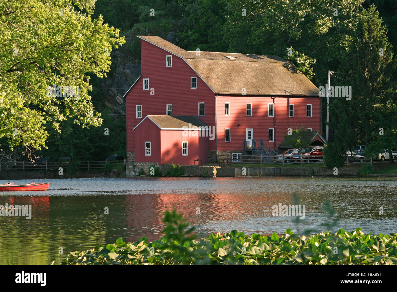 The Red Mill Stock Photo - Alamy