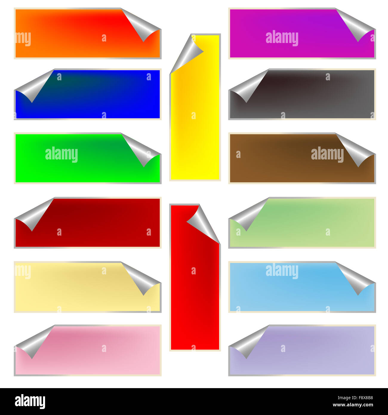 Fresh rectangular labels hi-res stock photography and images - Alamy