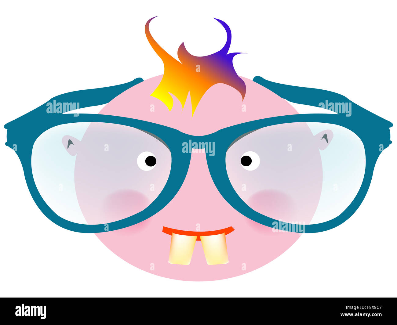 Funny cartoon character big head hi-res stock photography and images ...