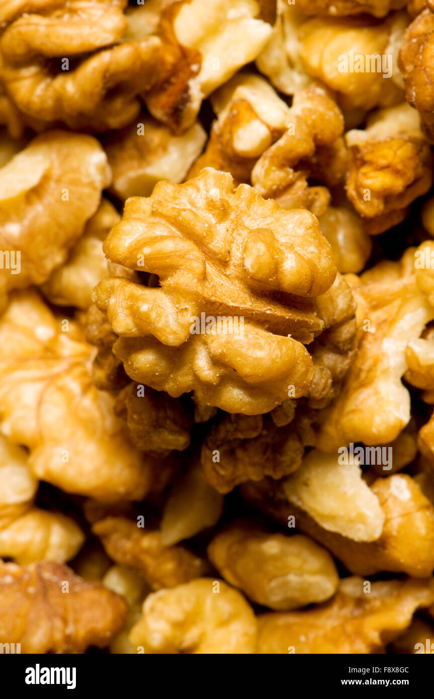 Background made of fresh walnut nuts Stock Photo - Alamy