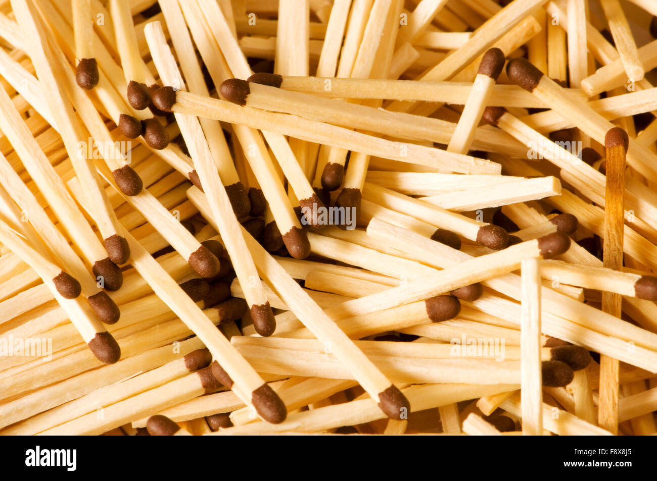 Group of wooden matches arranged as background Stock Photo - Alamy