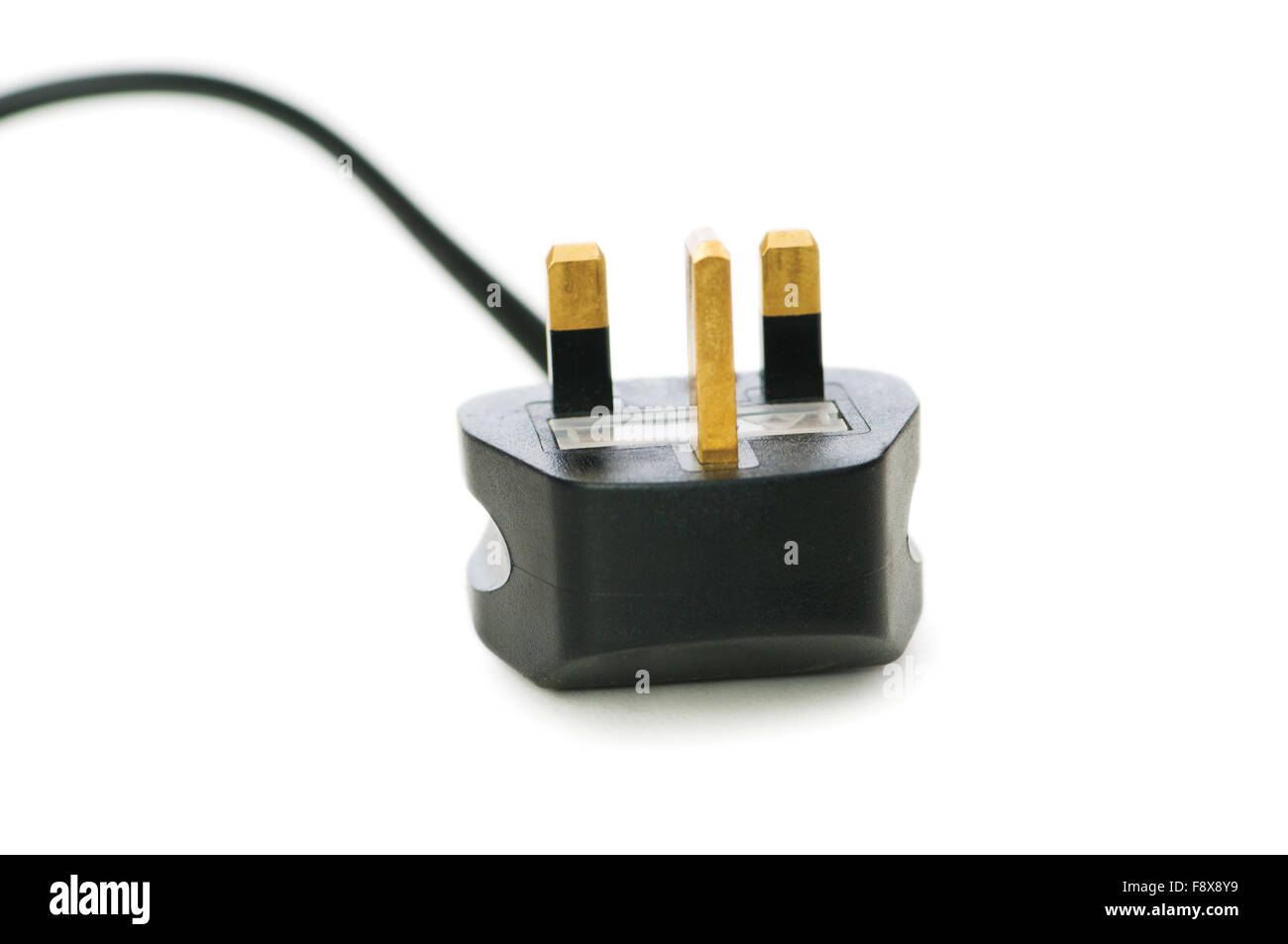 Electric plug isolated on the white background Stock Photo - Alamy