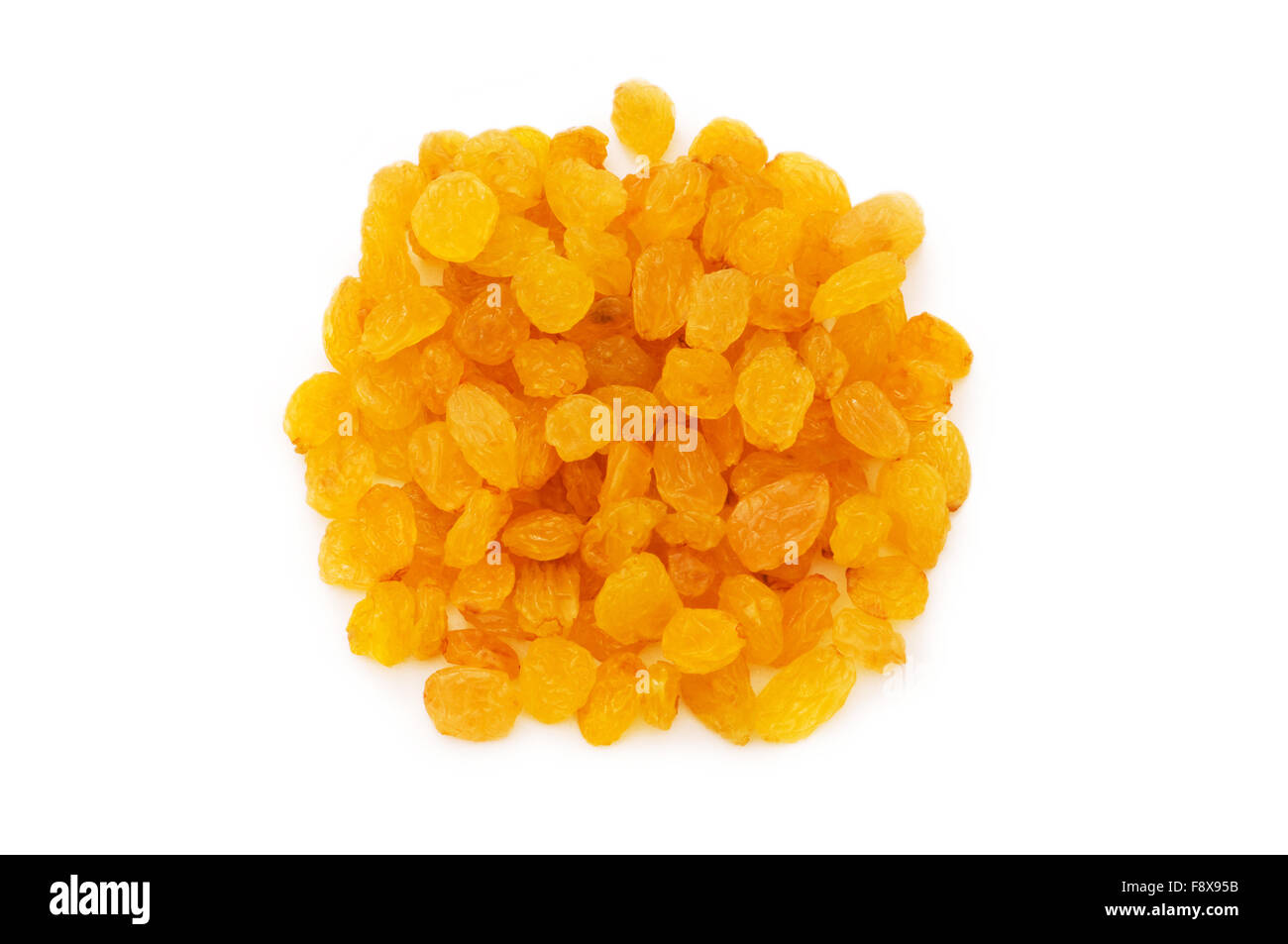 Yellow raisins isolated on the white background Stock Photo - Alamy