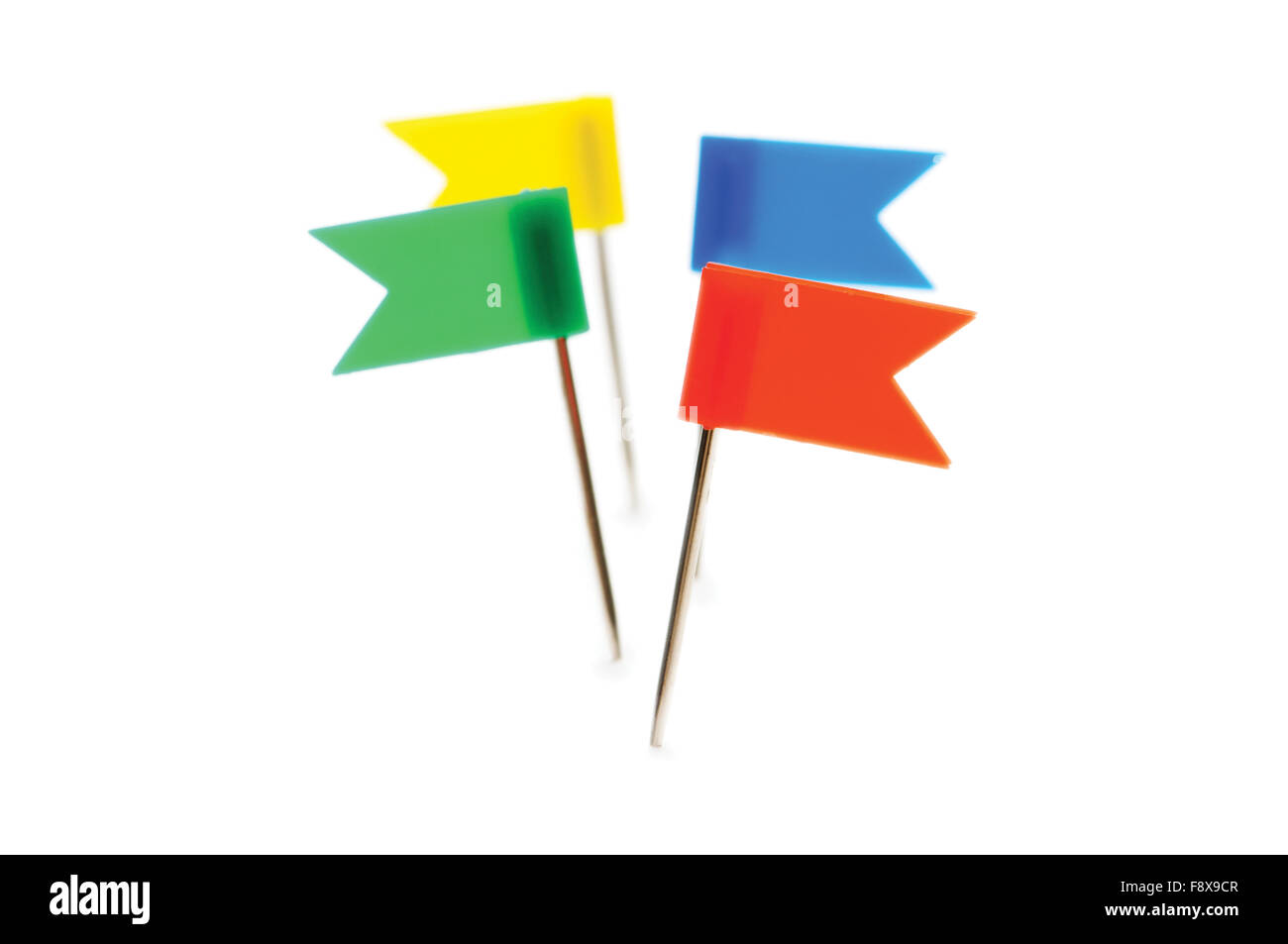 Four flags isolated on the white background Stock Photo - Alamy