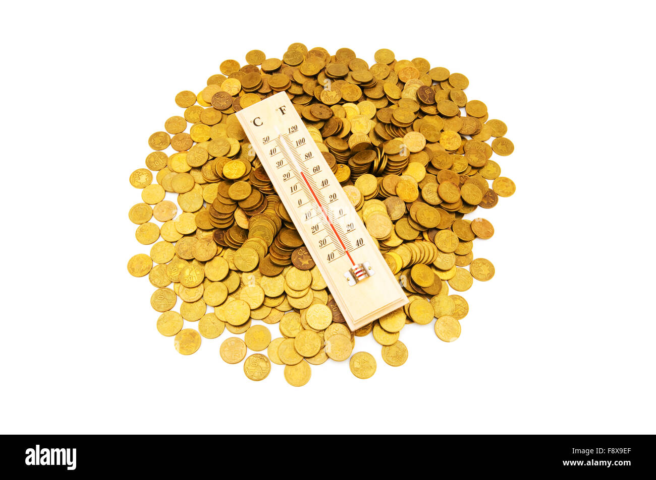 Financial concept - checking the temperature of market Stock Photo - Alamy
