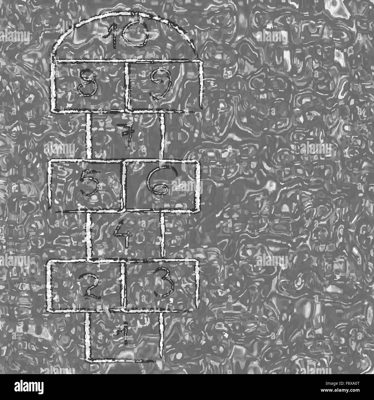 Hopscotch Black and White Stock Photos & Images - Alamy