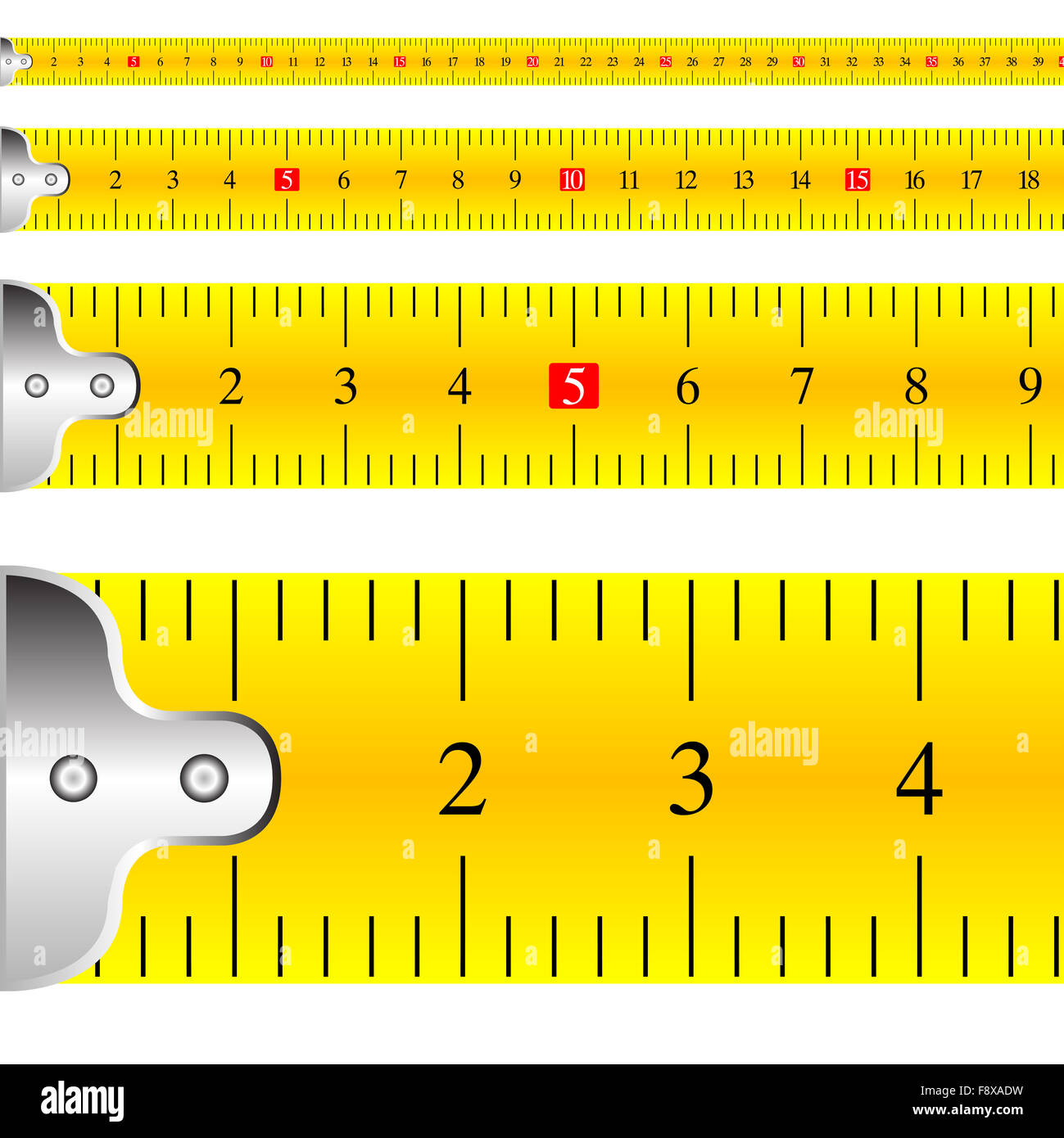 measuring tape focus vector Stock Photo - Alamy