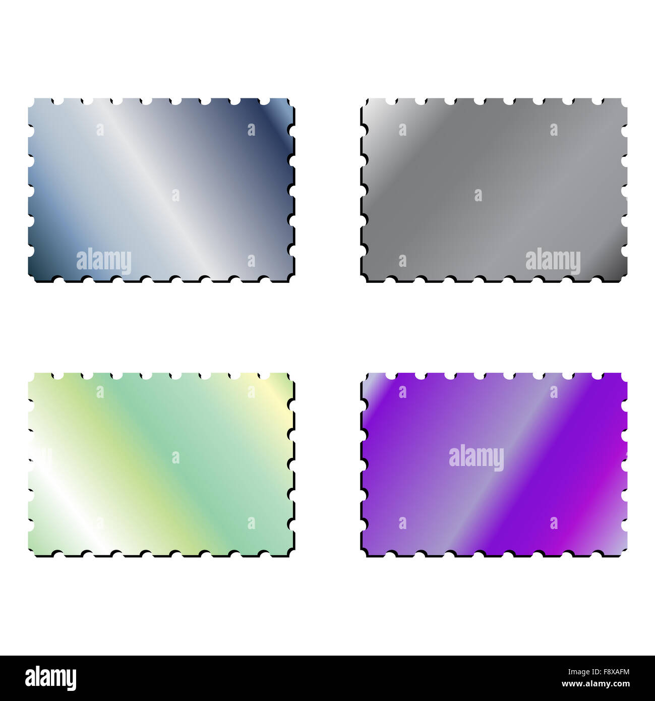 Metallic postage stamps hi-res stock photography and images - Alamy