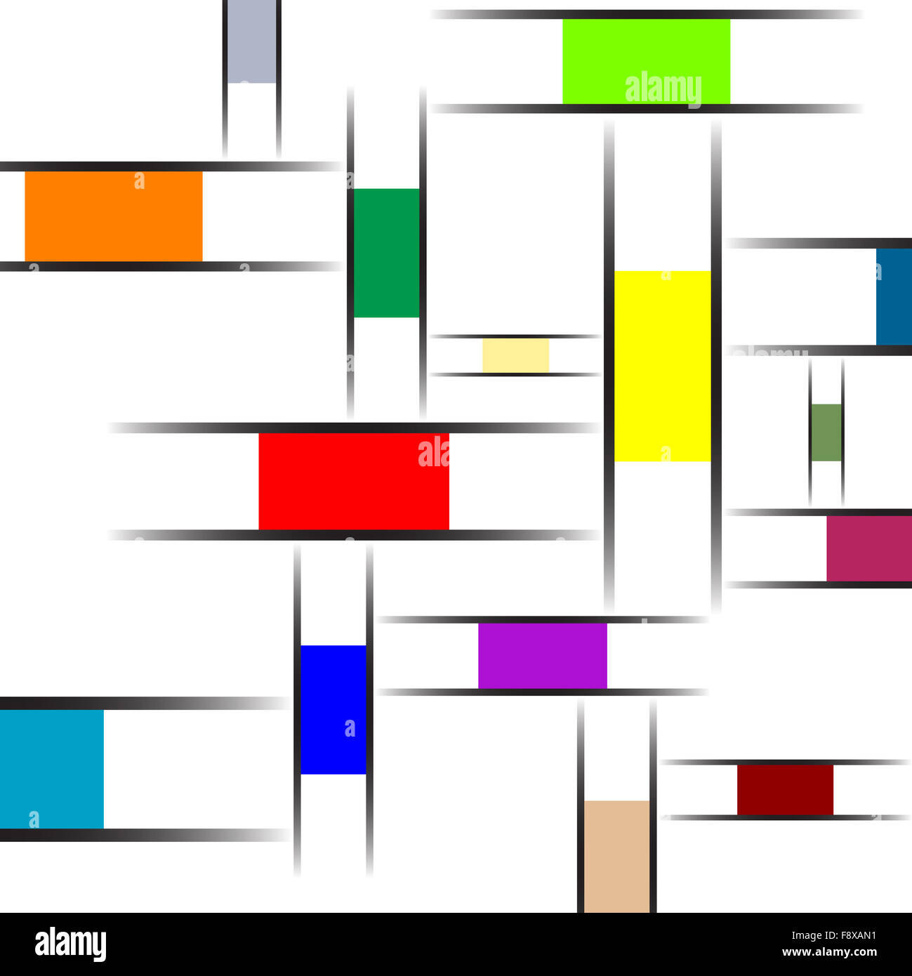 mondrian abstract texture Stock Photo - Alamy