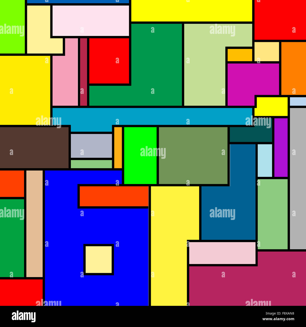 Mondrian abstract texture hi-res stock photography and images - Alamy