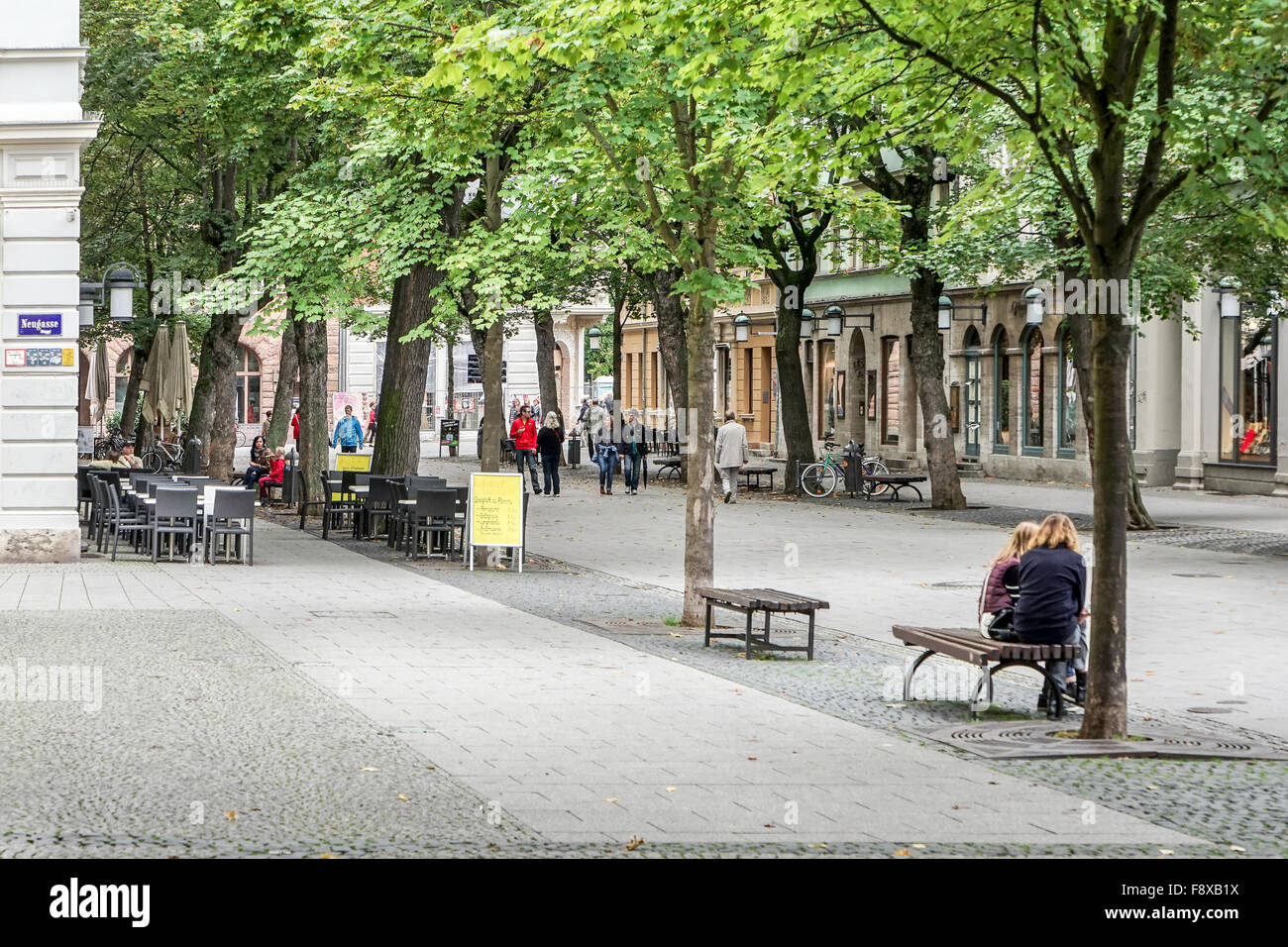 Typical street scene in Weimar Stock Photo - Alamy