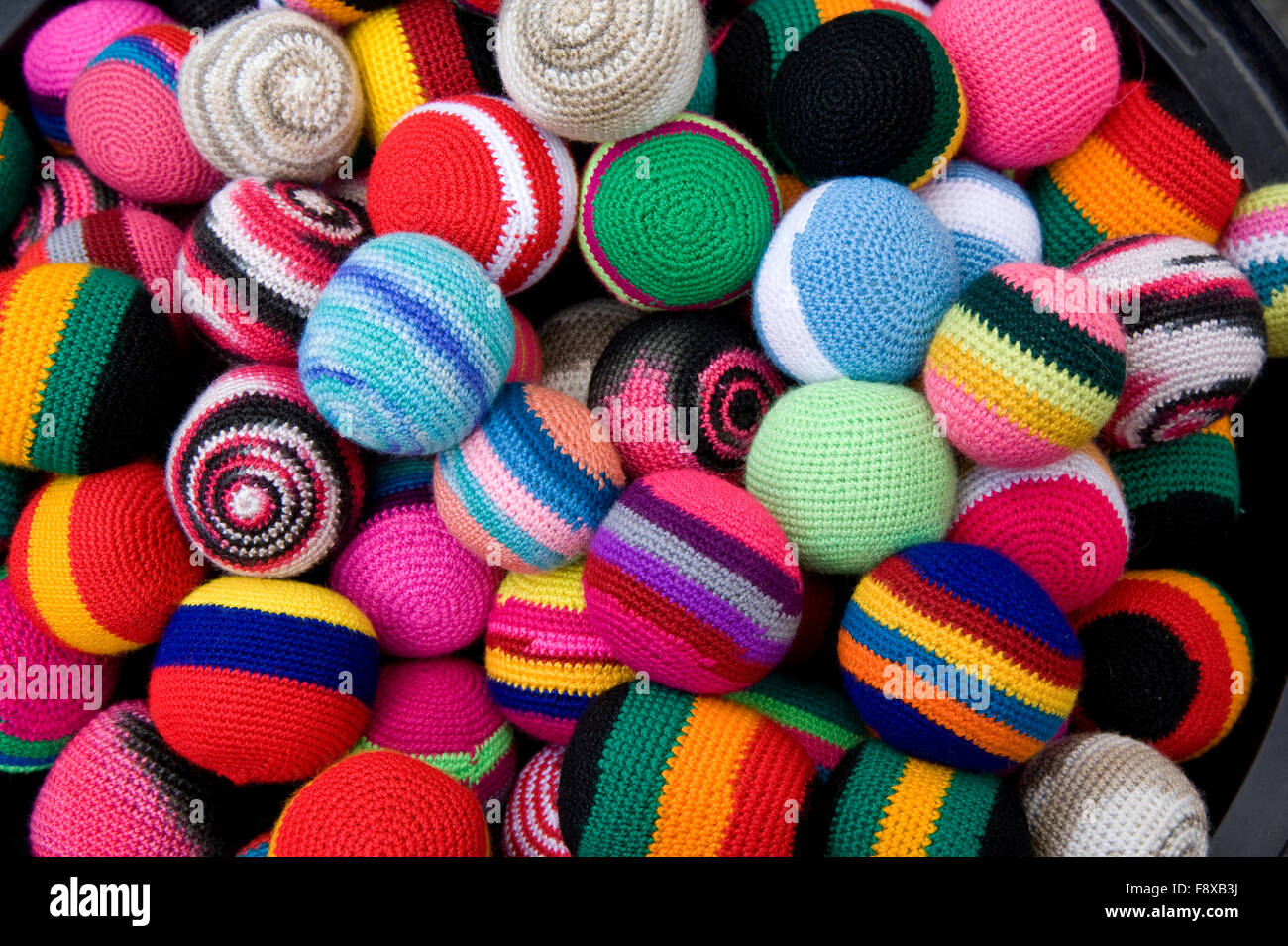 Colorful fabric balls on display hi-res stock photography and images ...