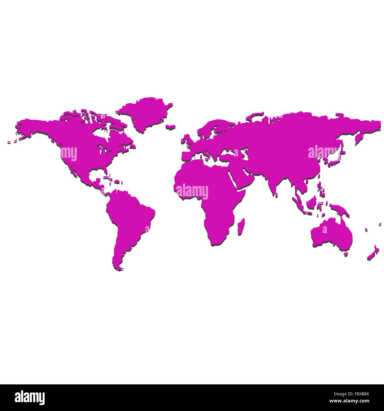 Purple world map hi-res stock photography and images - Alamy