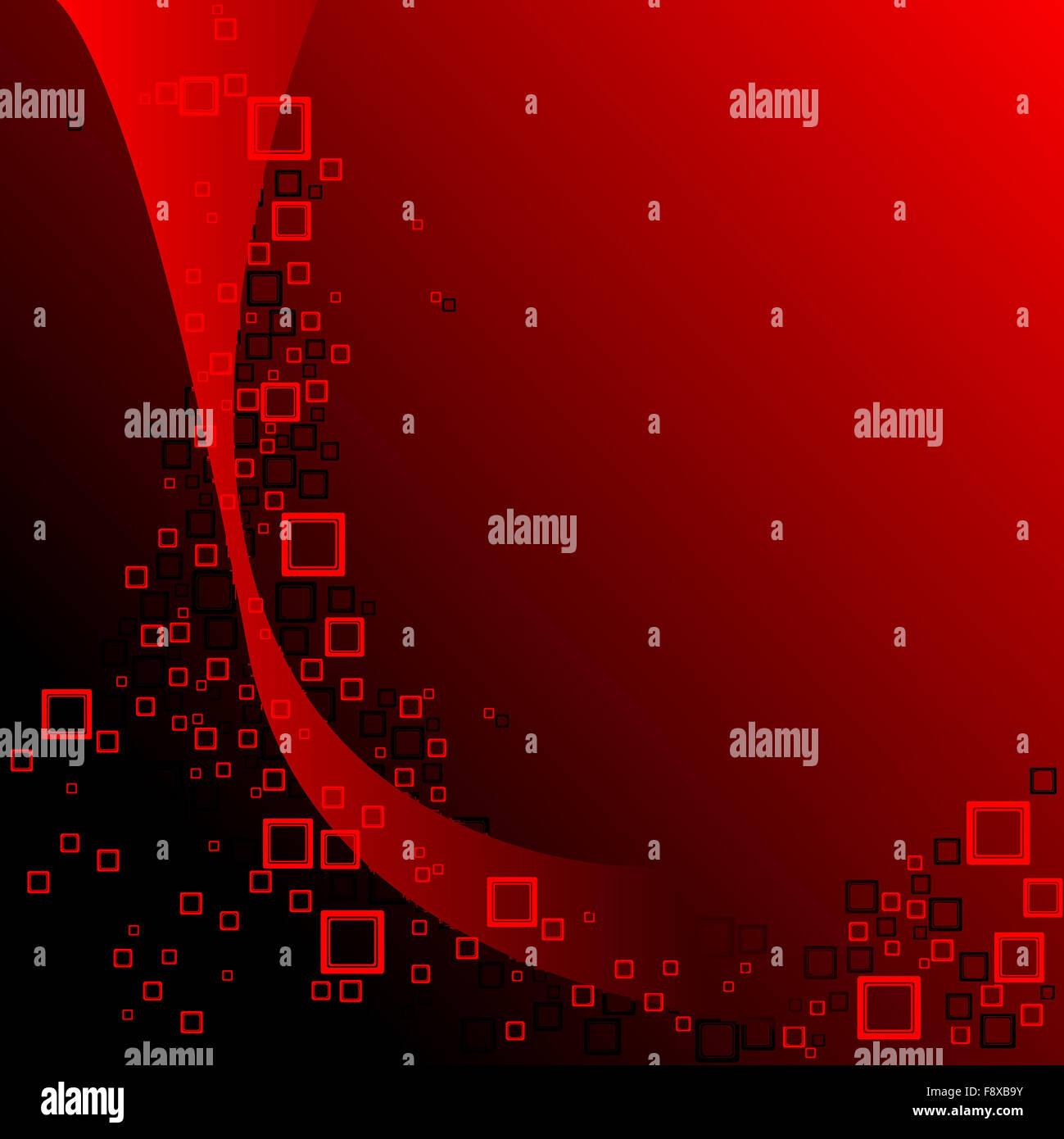 red and black squares composition Stock Photo - Alamy