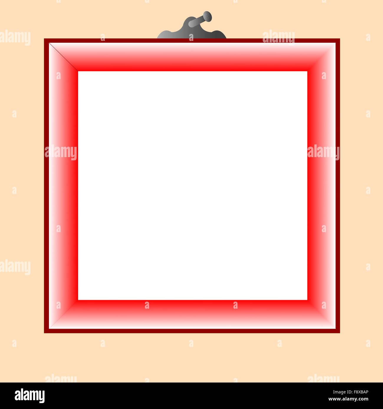 red frame for photo Stock Photo - Alamy