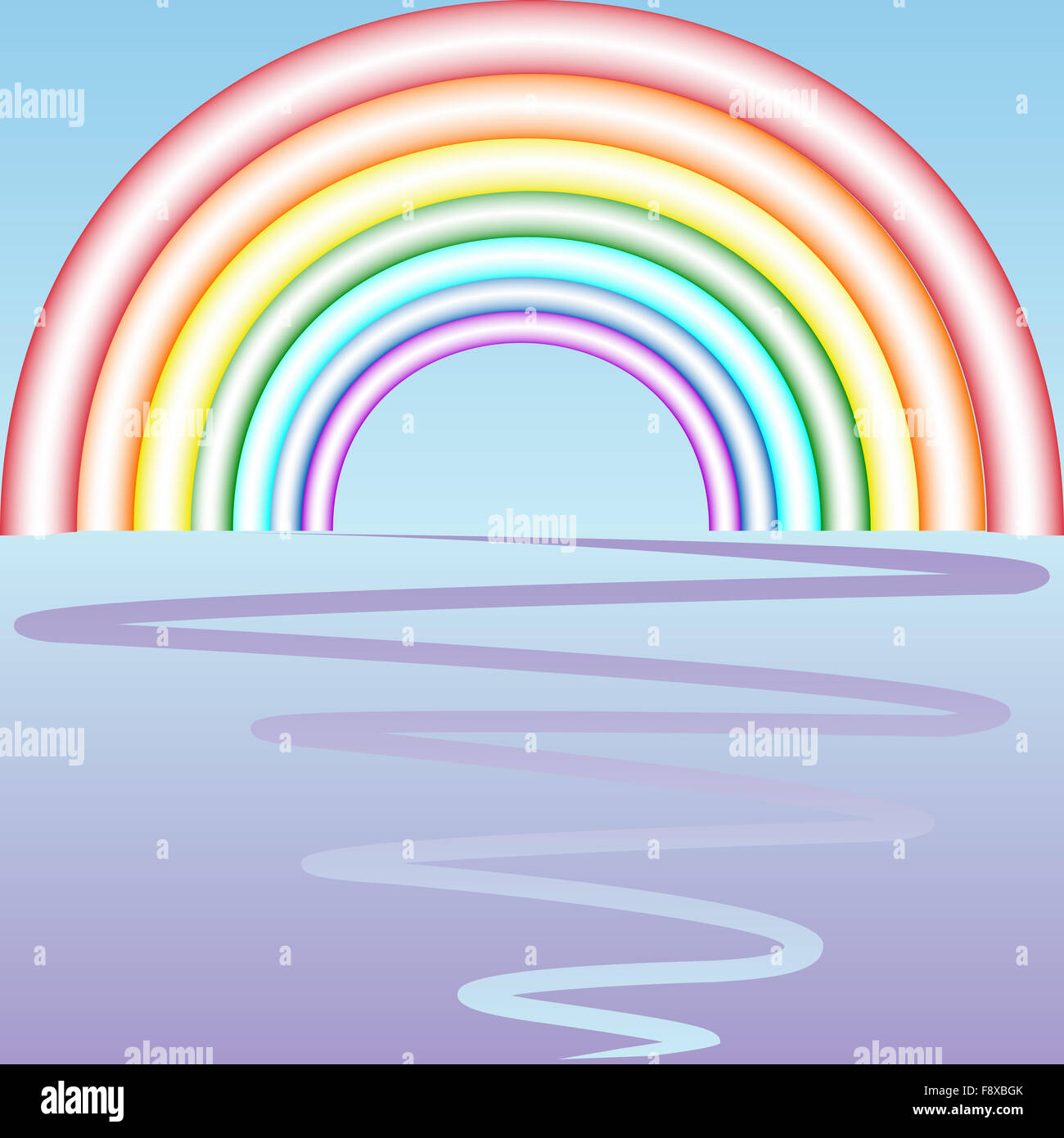 retro rainbow composition Stock Photo - Alamy