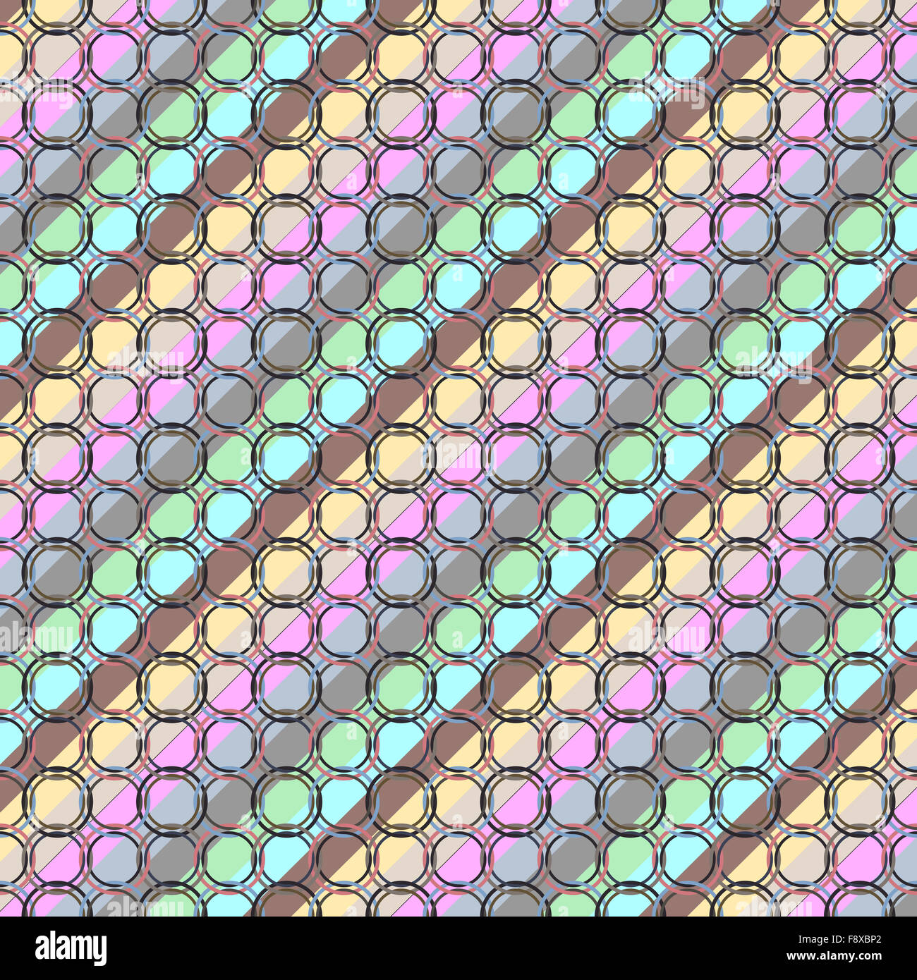 rings mesh over stripes background Stock Photo - Alamy