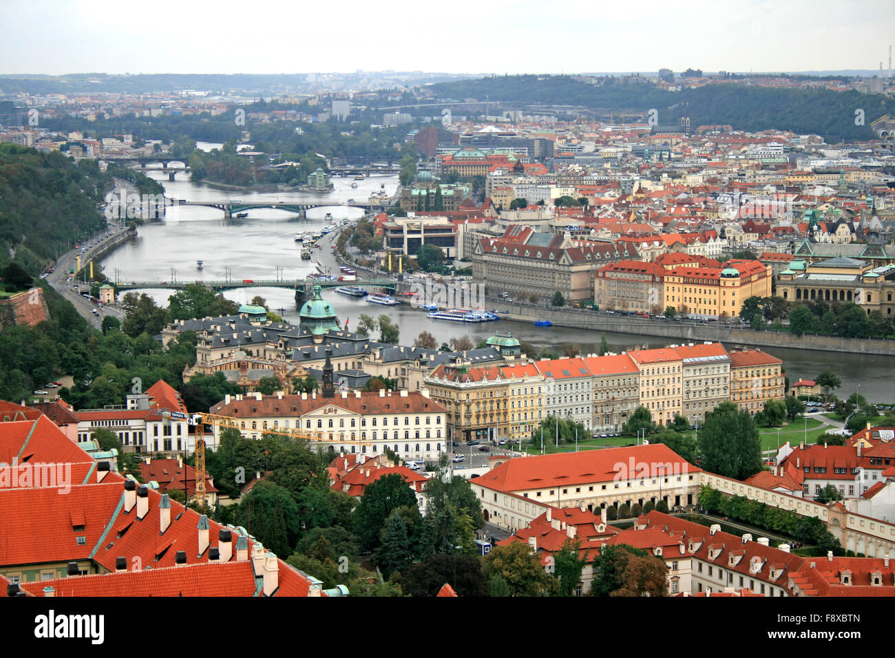 The aerial view of Prague Stock Photo - Alamy