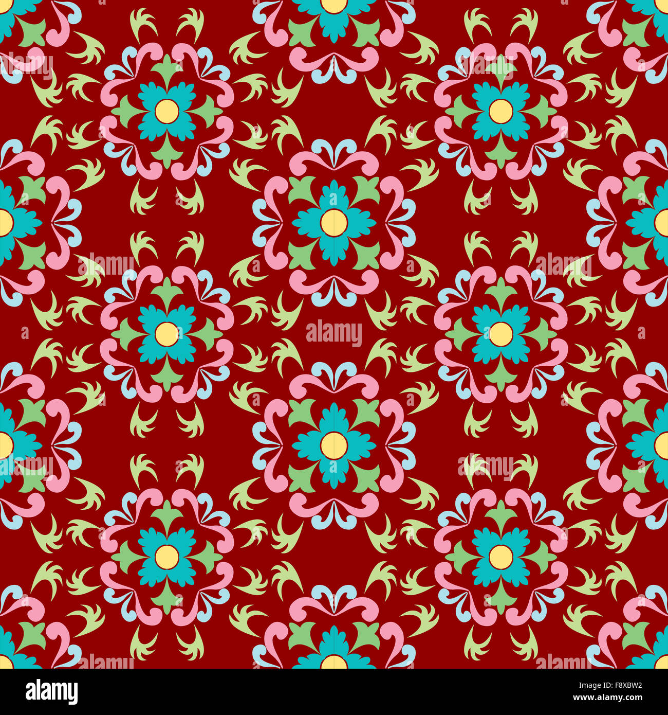 seamless flowers pattern Stock Photo - Alamy