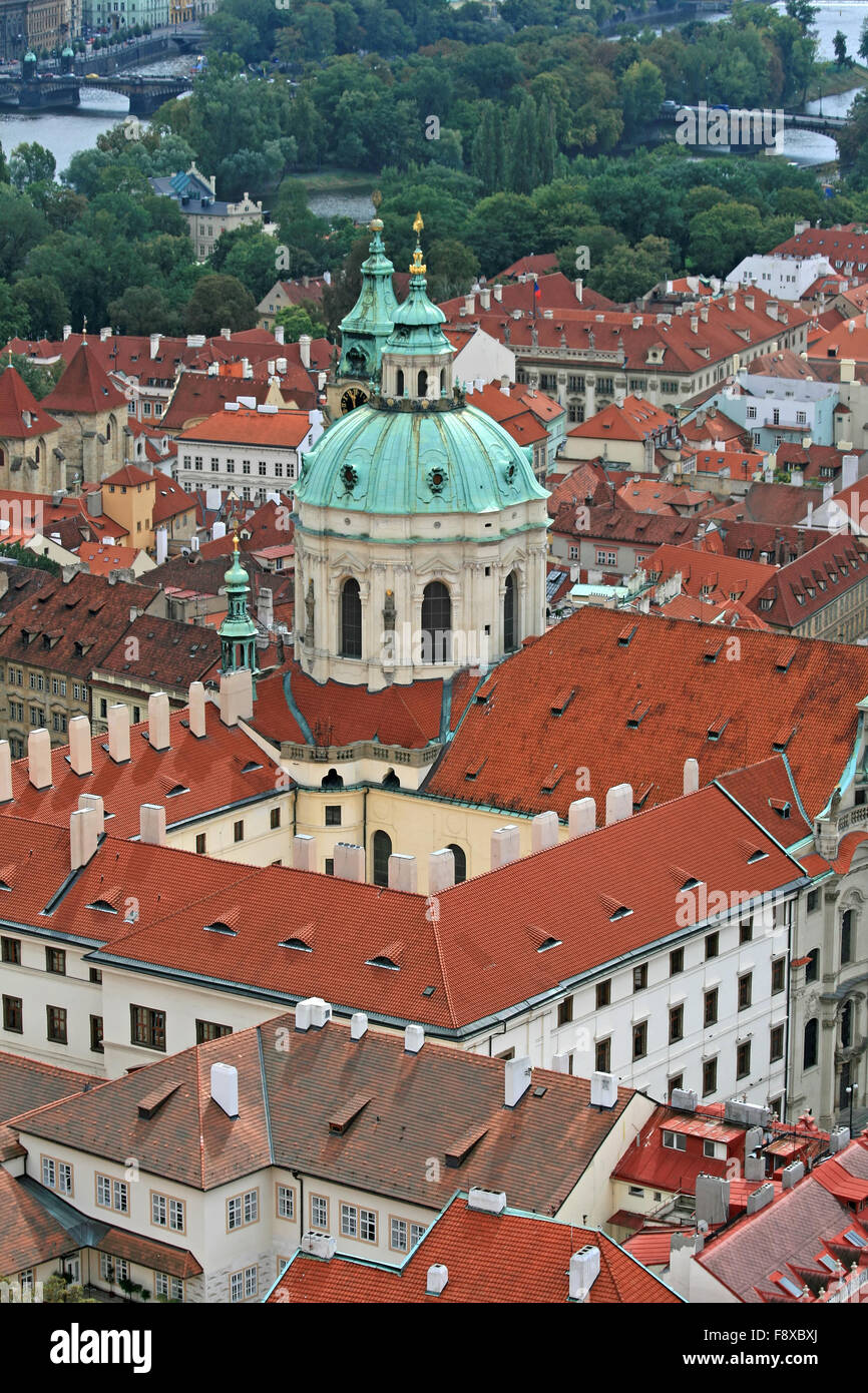 The aerial view of Prague Stock Photo - Alamy