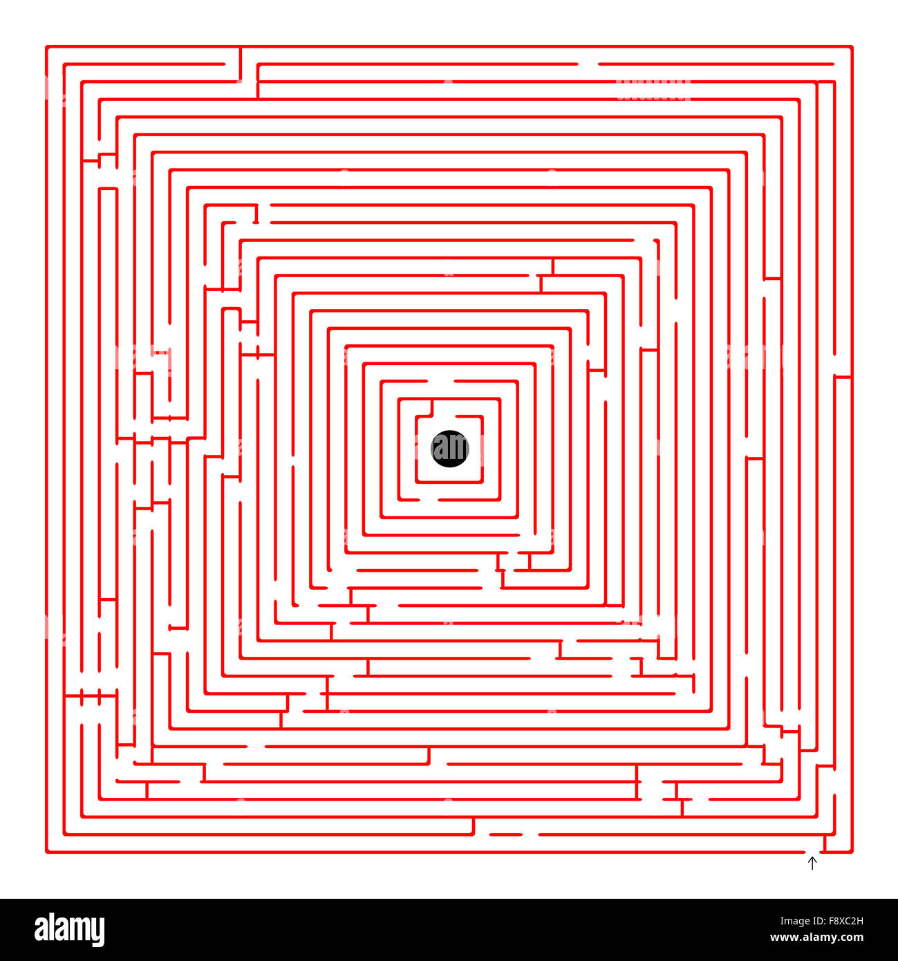 square red maze Stock Photo - Alamy