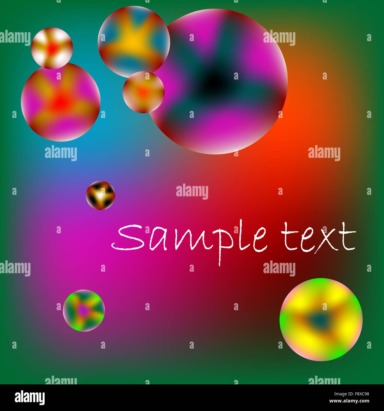 stylized bubbles with space for text Stock Photo - Alamy