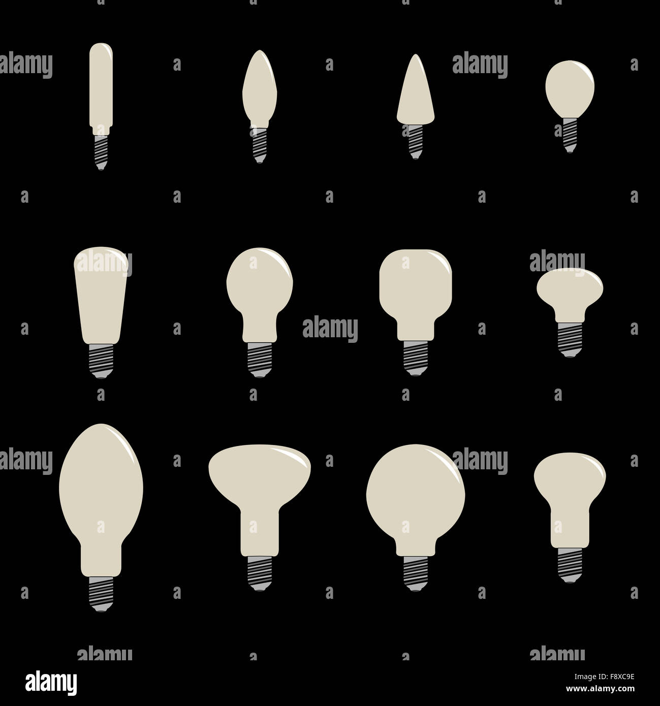Stylized light bulbs hi-res stock photography and images - Alamy