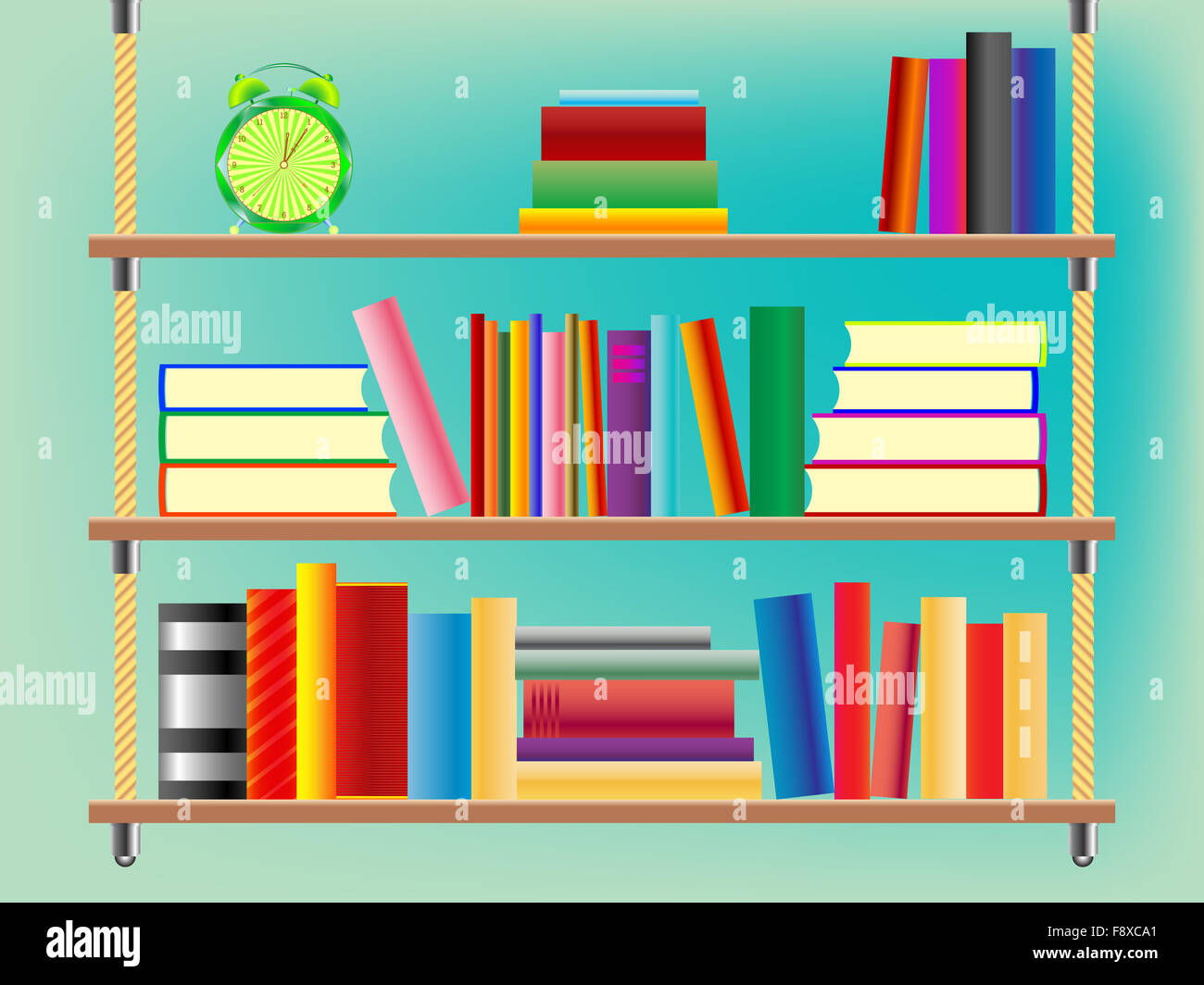 Bookshelf backdrop hi-res stock photography and images - Alamy